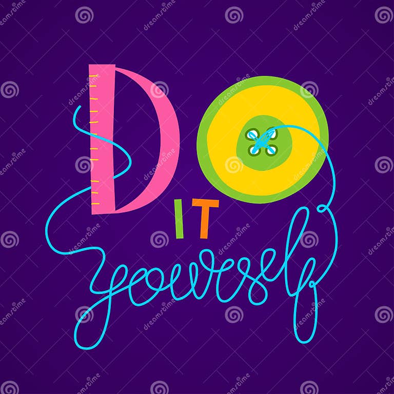 Haz tu propio logo ilustración del vector. Ilustración de deletreado ...