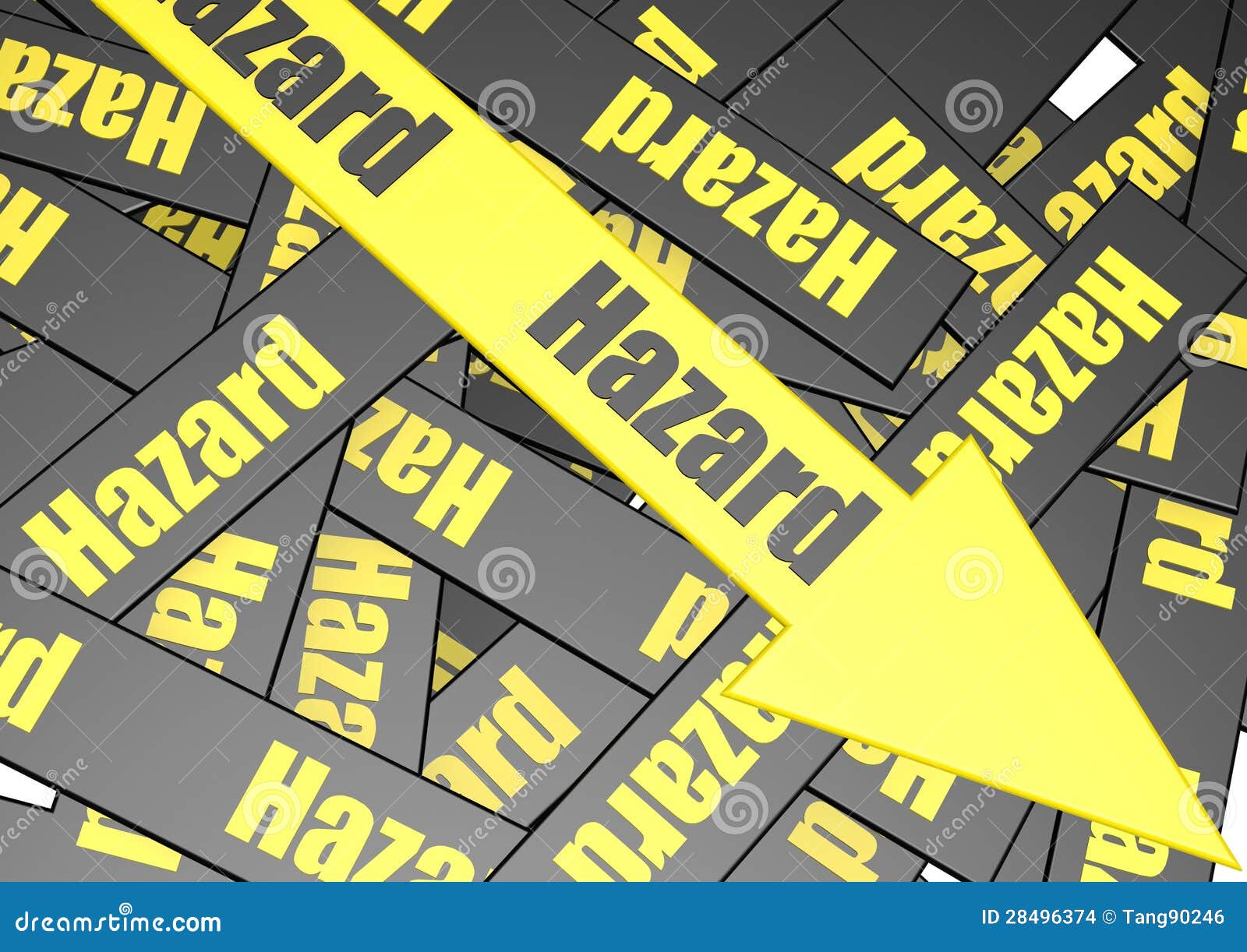 Hazard banner stock illustration. Illustration of murder - 28496374