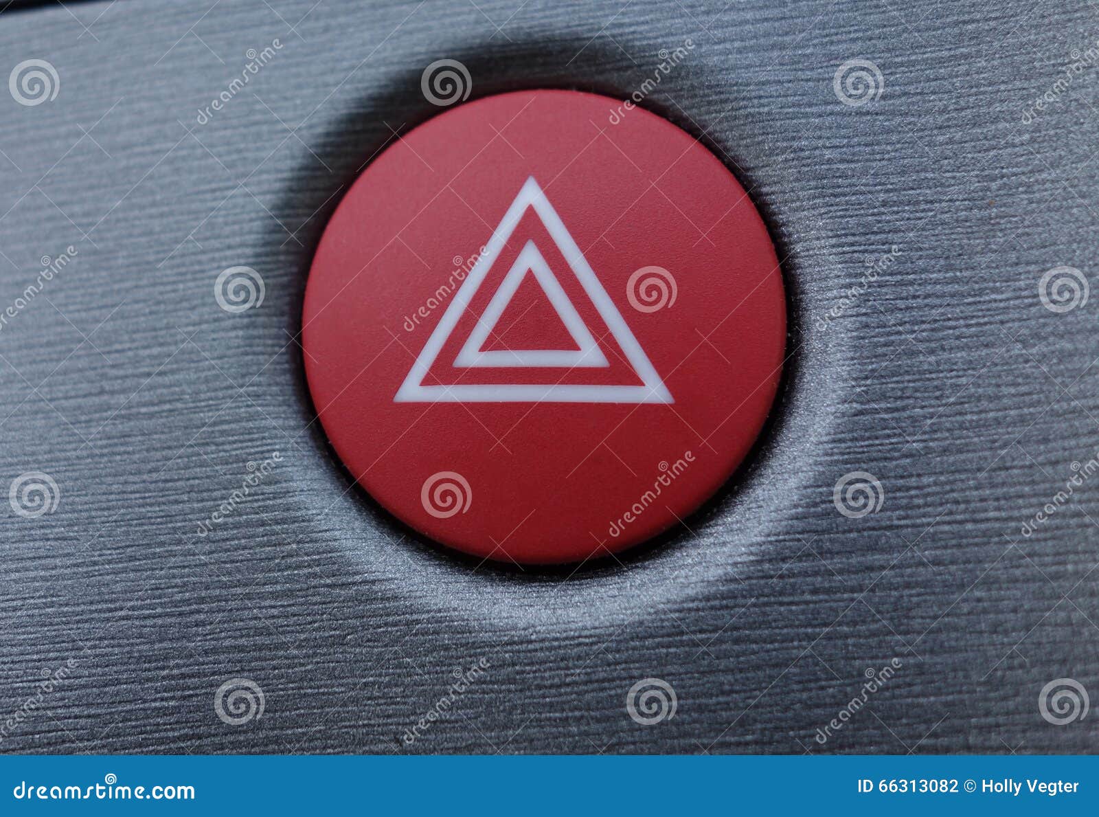 Red Hazard Button Or Emergency Warning Light Button On The Car ...
