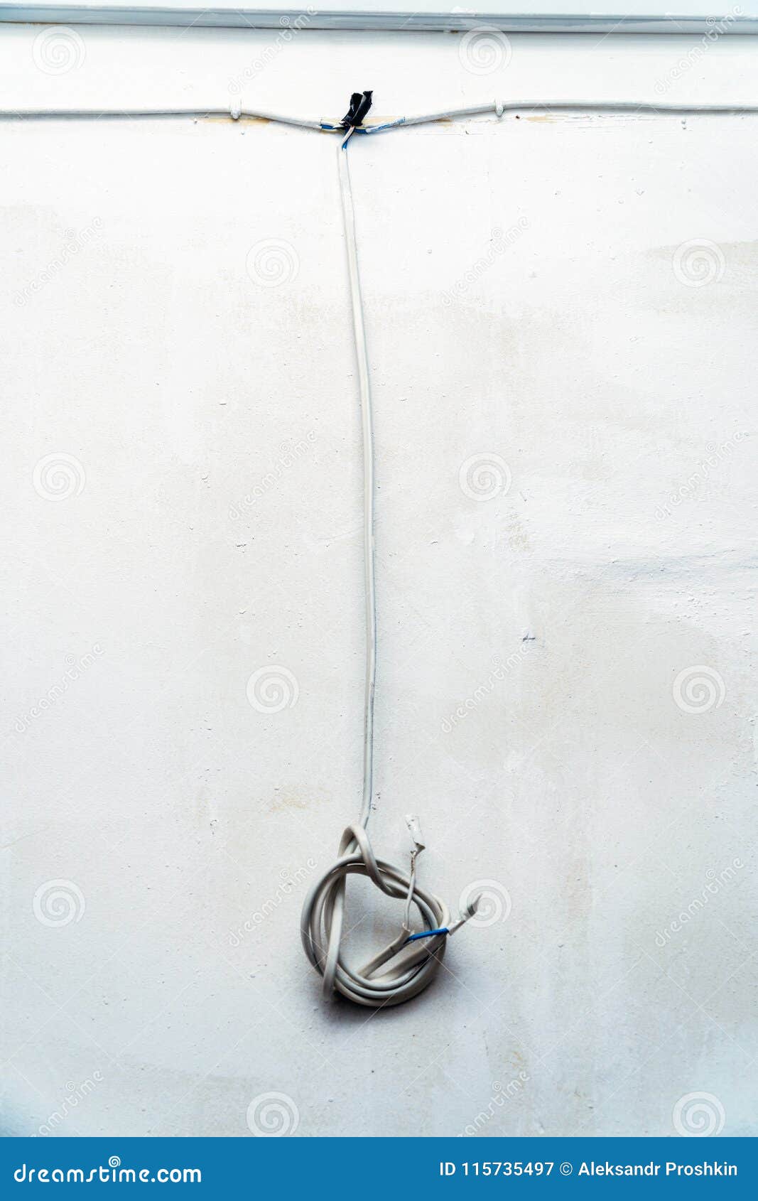 Hazard electrical wiring stock image. Image of ground - 115735497