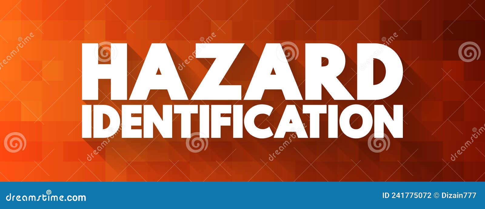 Hazard Identification Text Quote, Concept Background Stock Photography ...