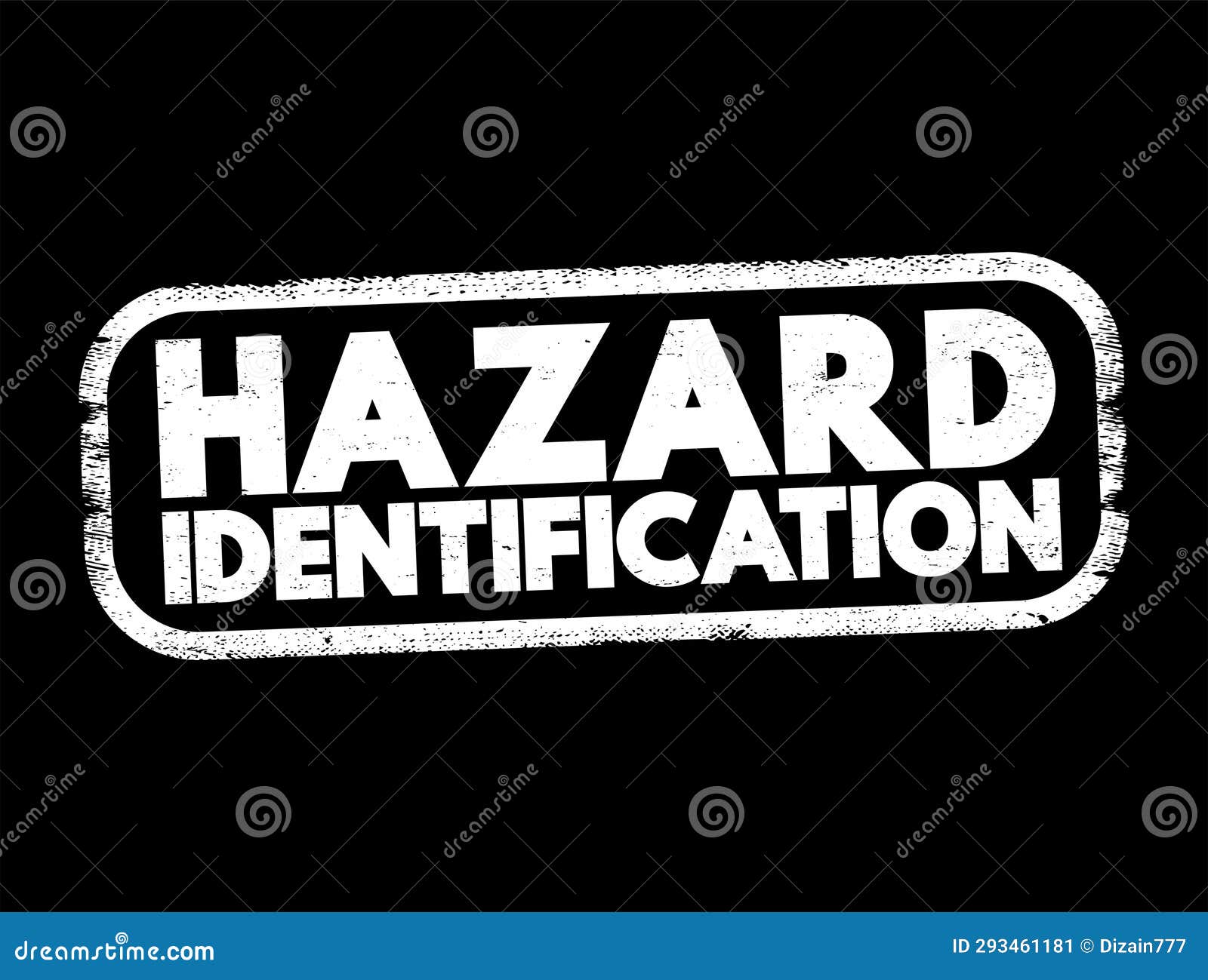 Hazard Identification Text Quote, Concept Background Stock Photography ...