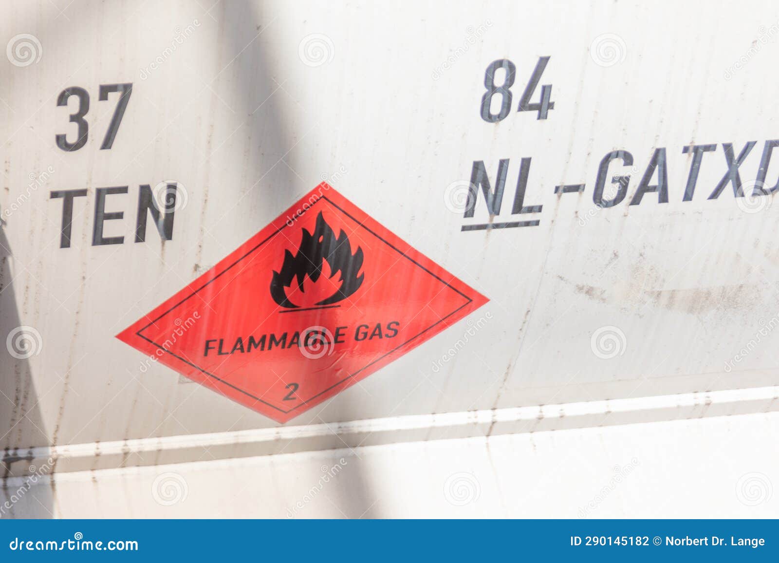 Hazard Labeling for Flammable Substances Stock Photo - Image of traffic ...