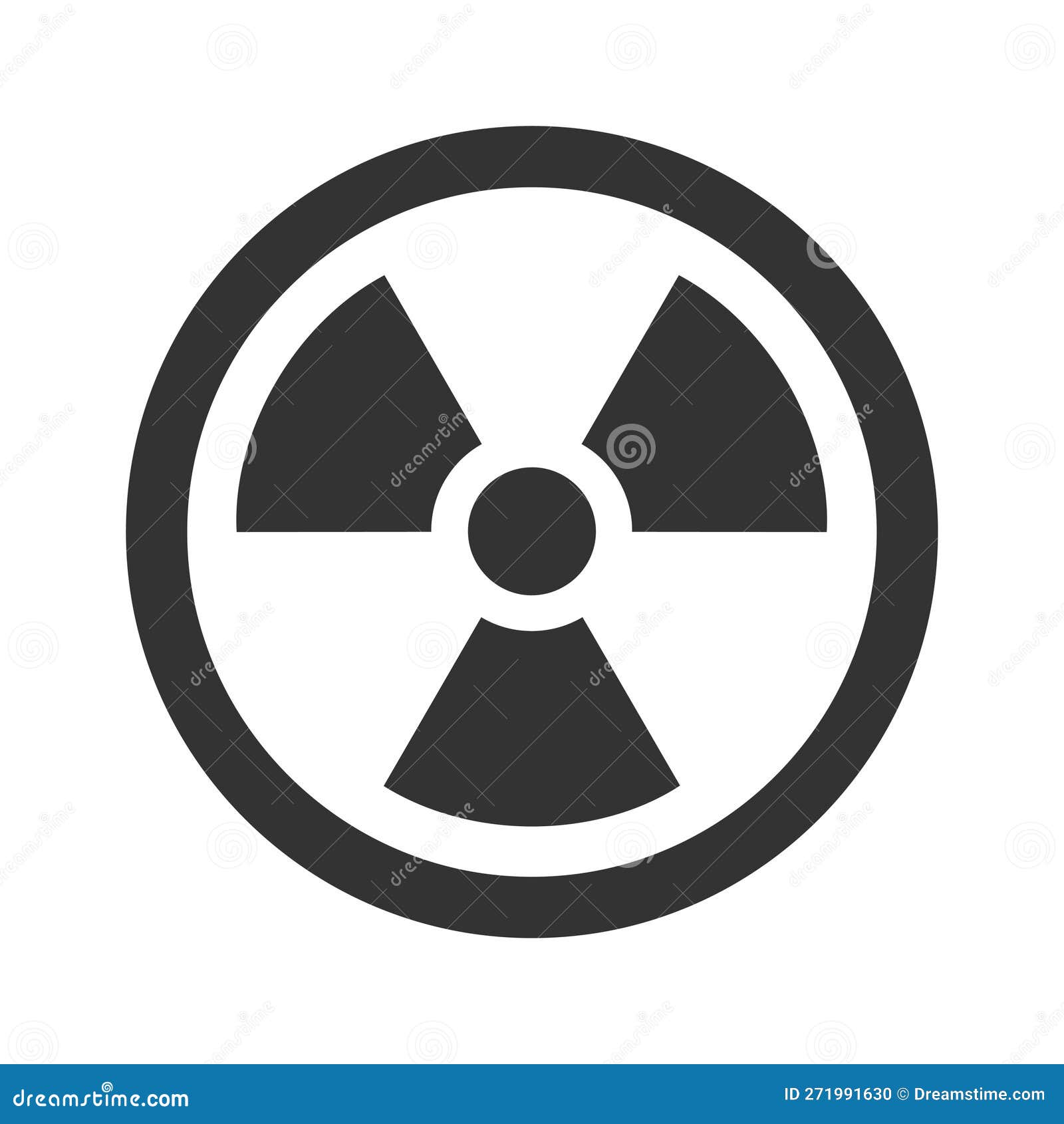 Hazard nuclear icon stock vector. Illustration of nuclear - 271991630