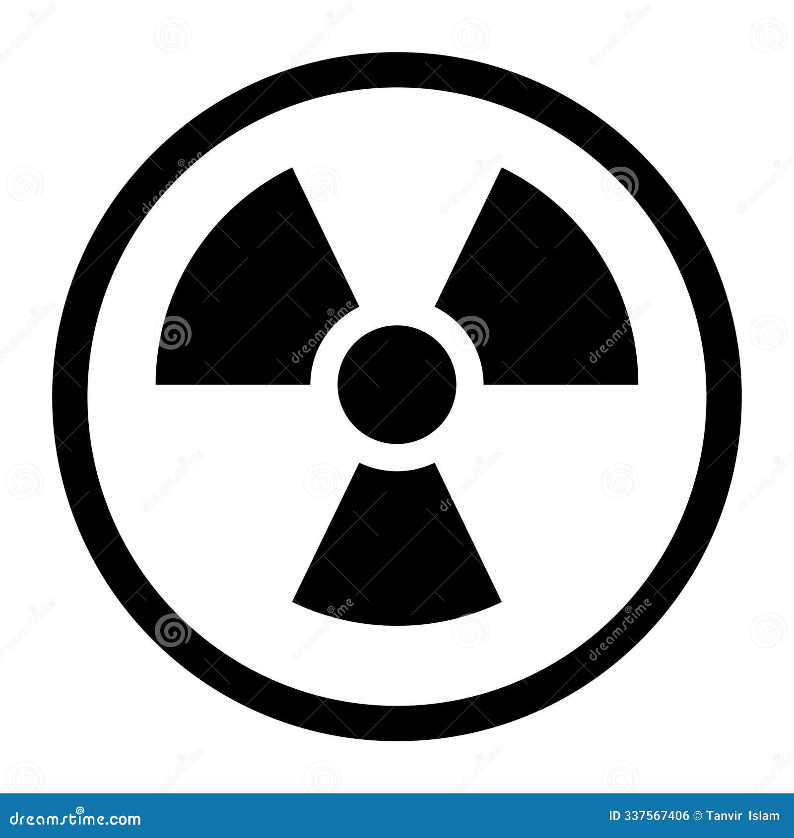 Hazard Nuclear Vector Icon stock illustration. Illustration of designed ...