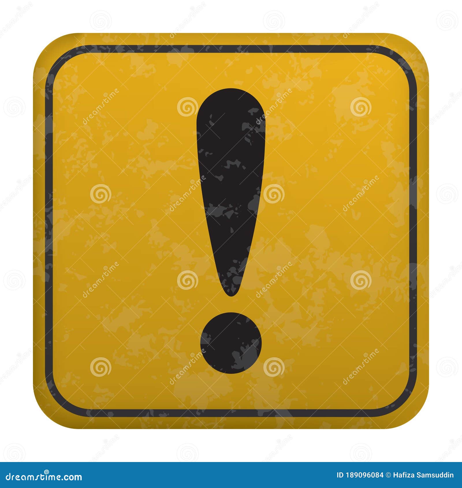 Hazard Warning Attention Sign. Vector Illustration Decorative Design ...