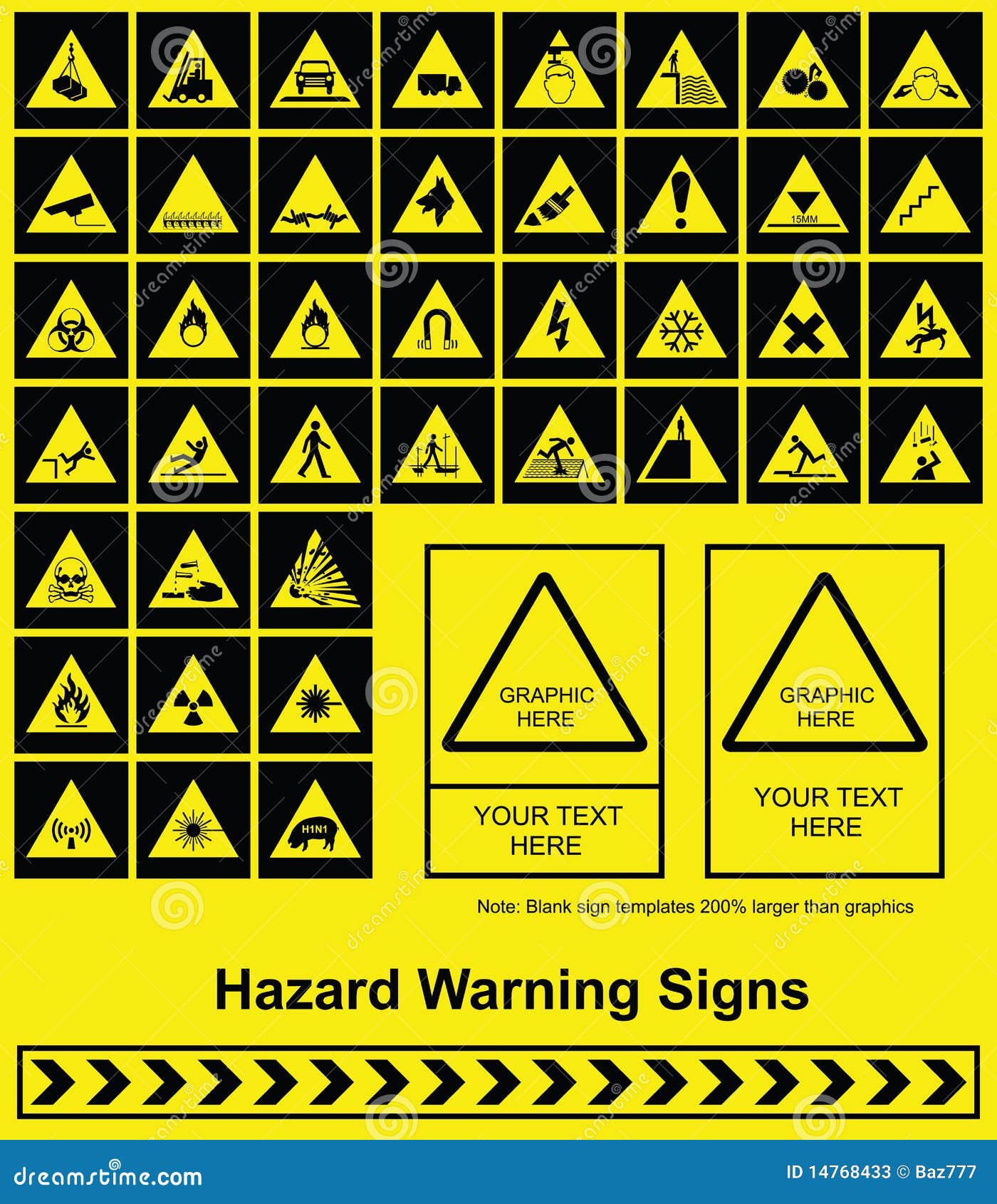 Hazard Warning Sign Cartoon Vector | CartoonDealer.com #14768433