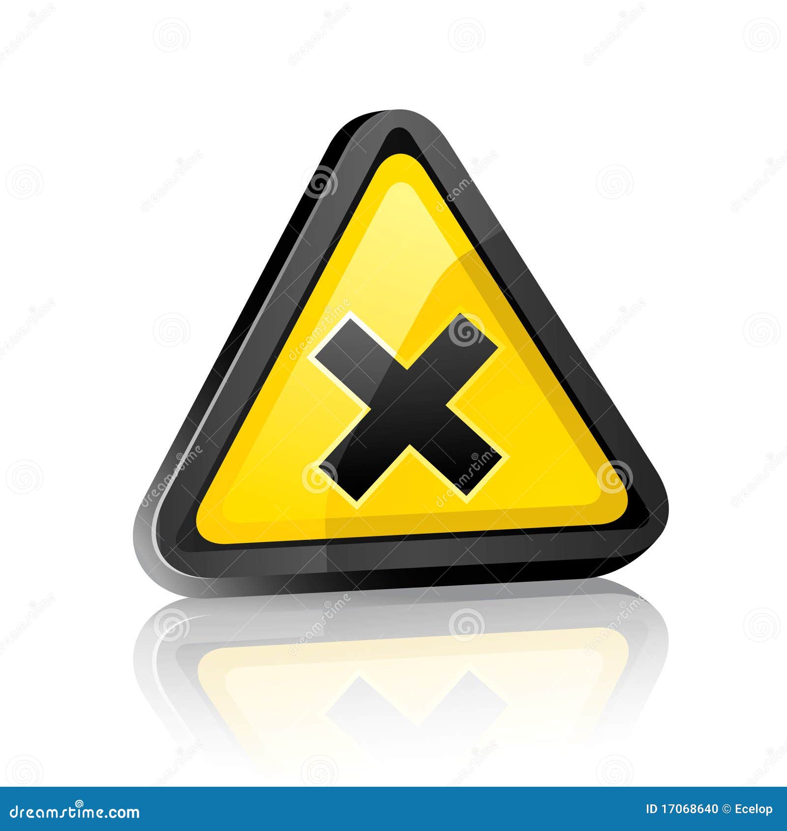 Hazard Warning Sign with Irritant Symbol Stock Photo - Image of symbol ...