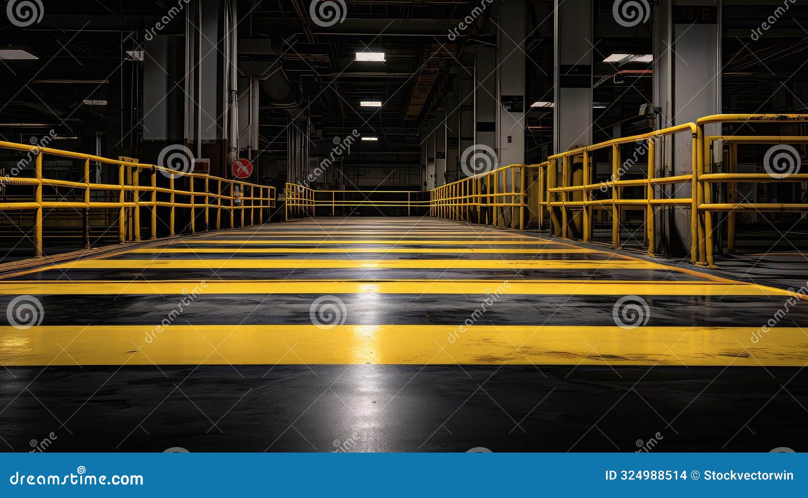 Hazard yellow stripe stock illustration. Illustration of attention ...