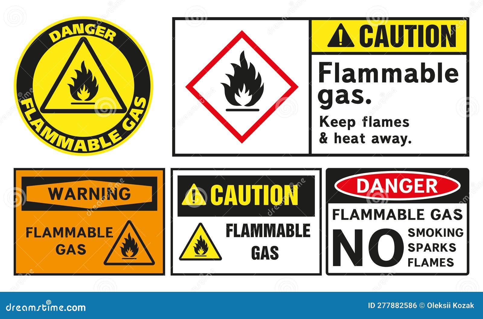 Hazardous Combustible Materials. Hazard Pictograms Stock Vector ...