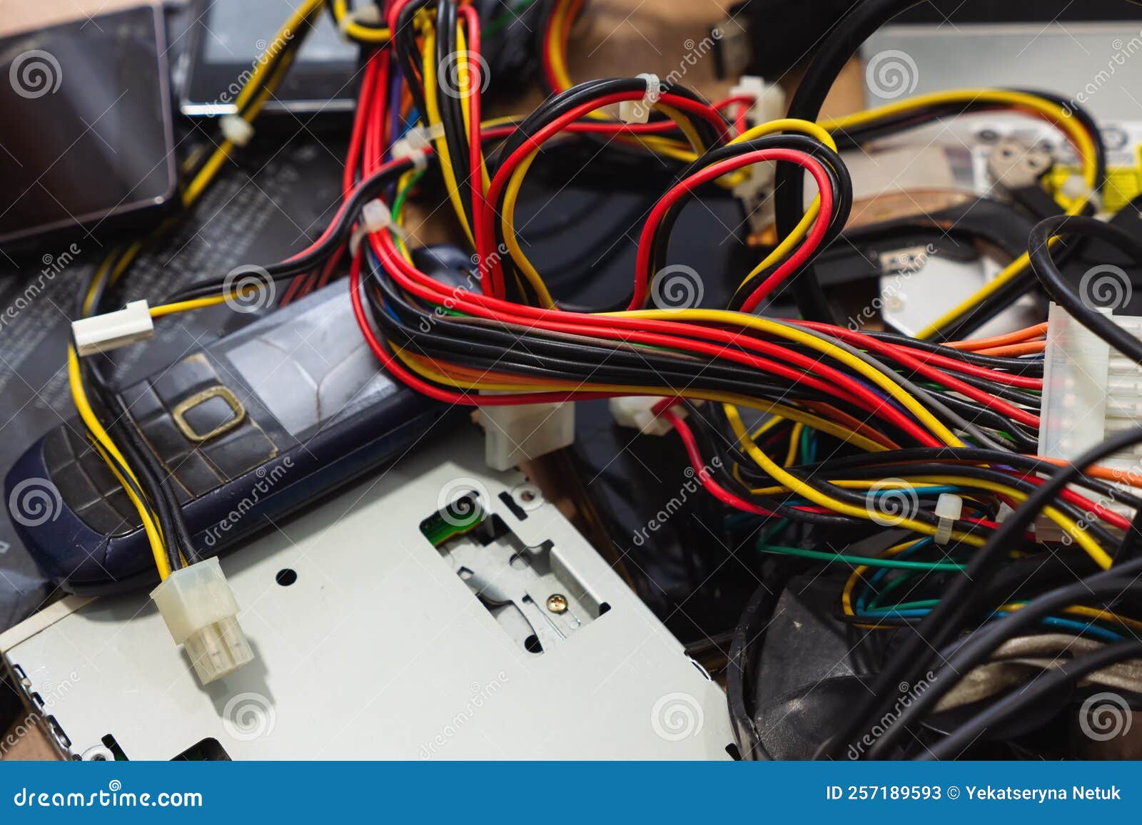 Hazardous E-Waste Recycling. Household Electrical and Scrapped ...