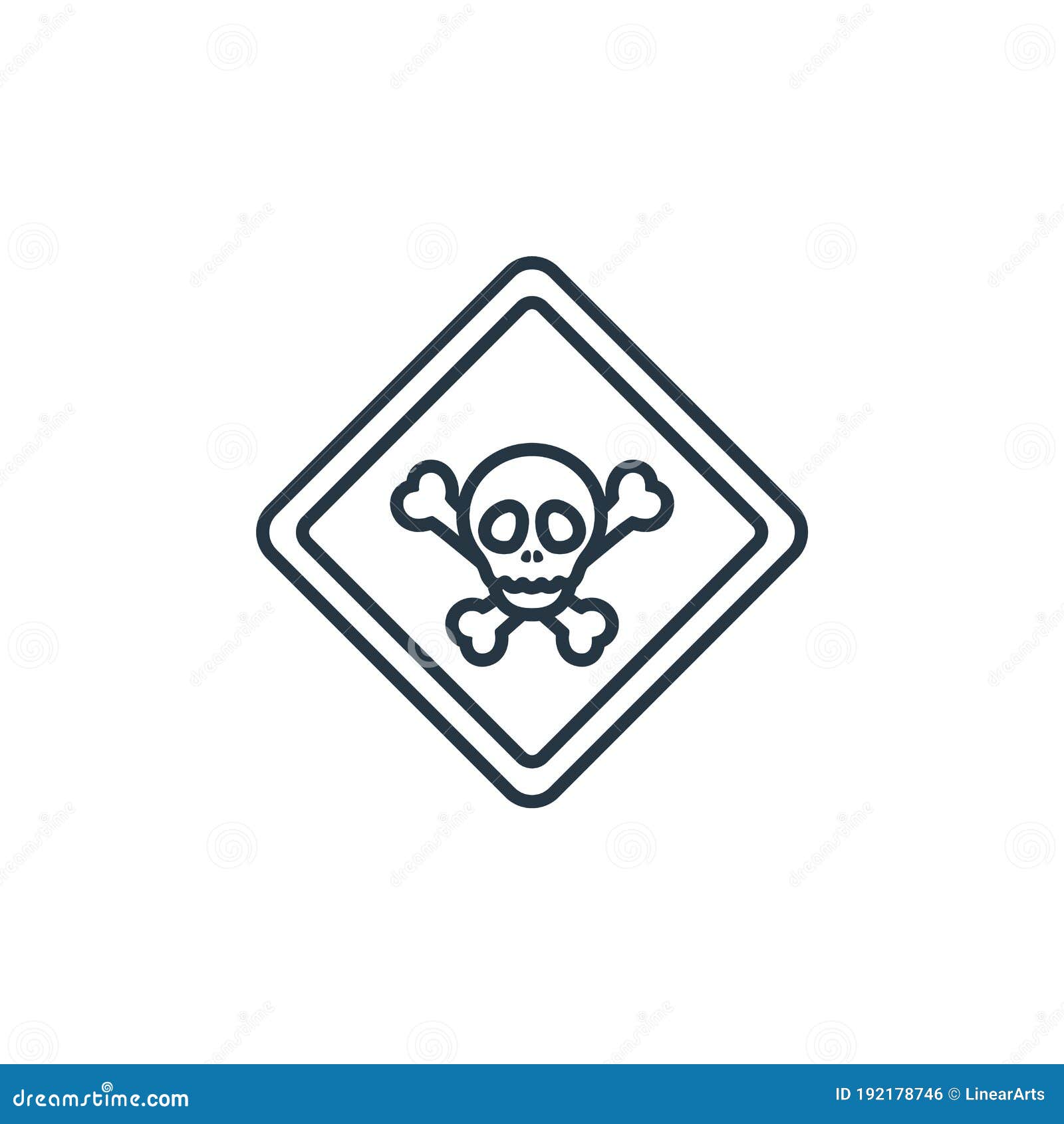 Hazardous Icon Vector Sign And Symbol Isolated On White Background ...