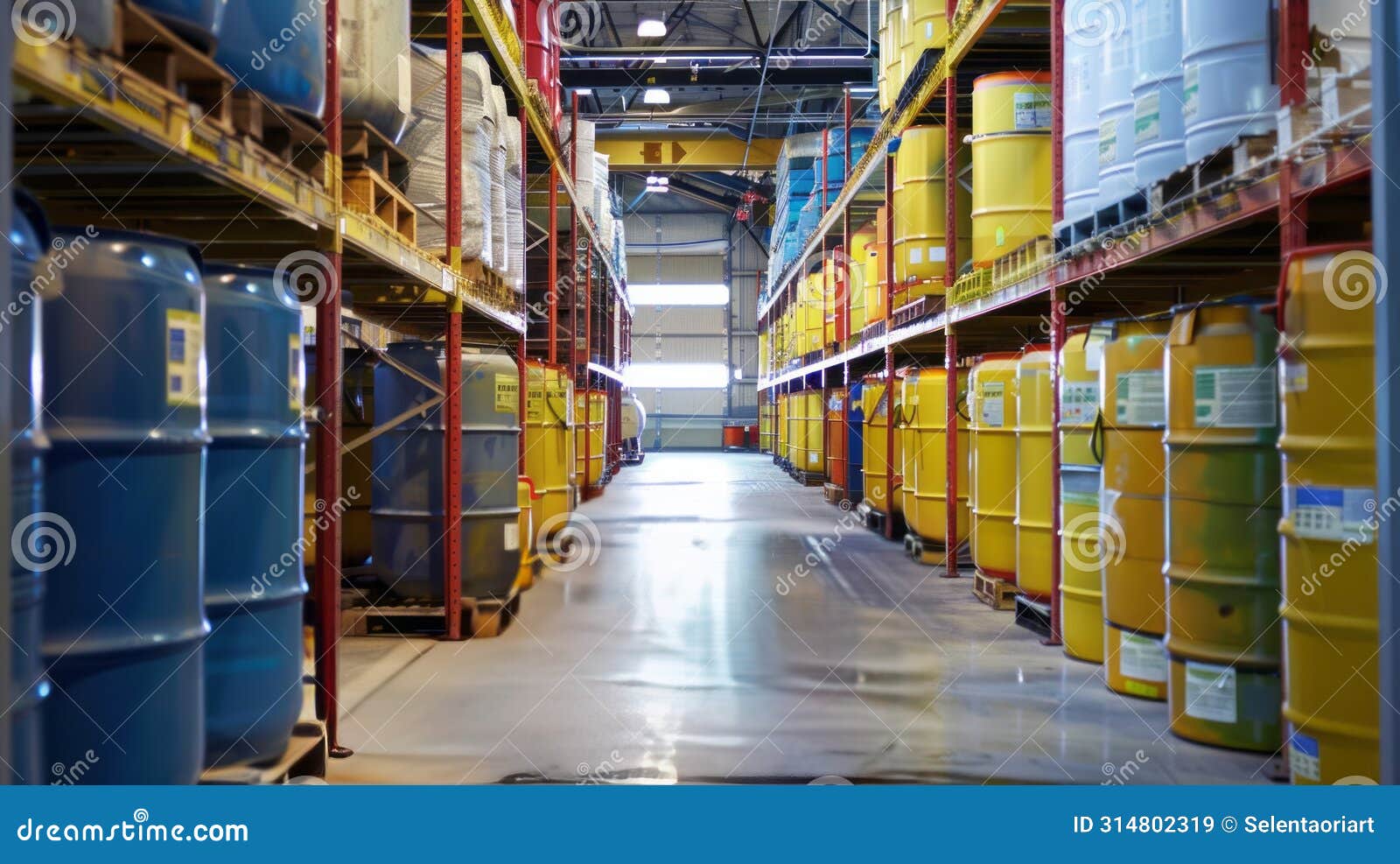 Hazardous Material Storage Facility Stock Illustration - Illustration ...