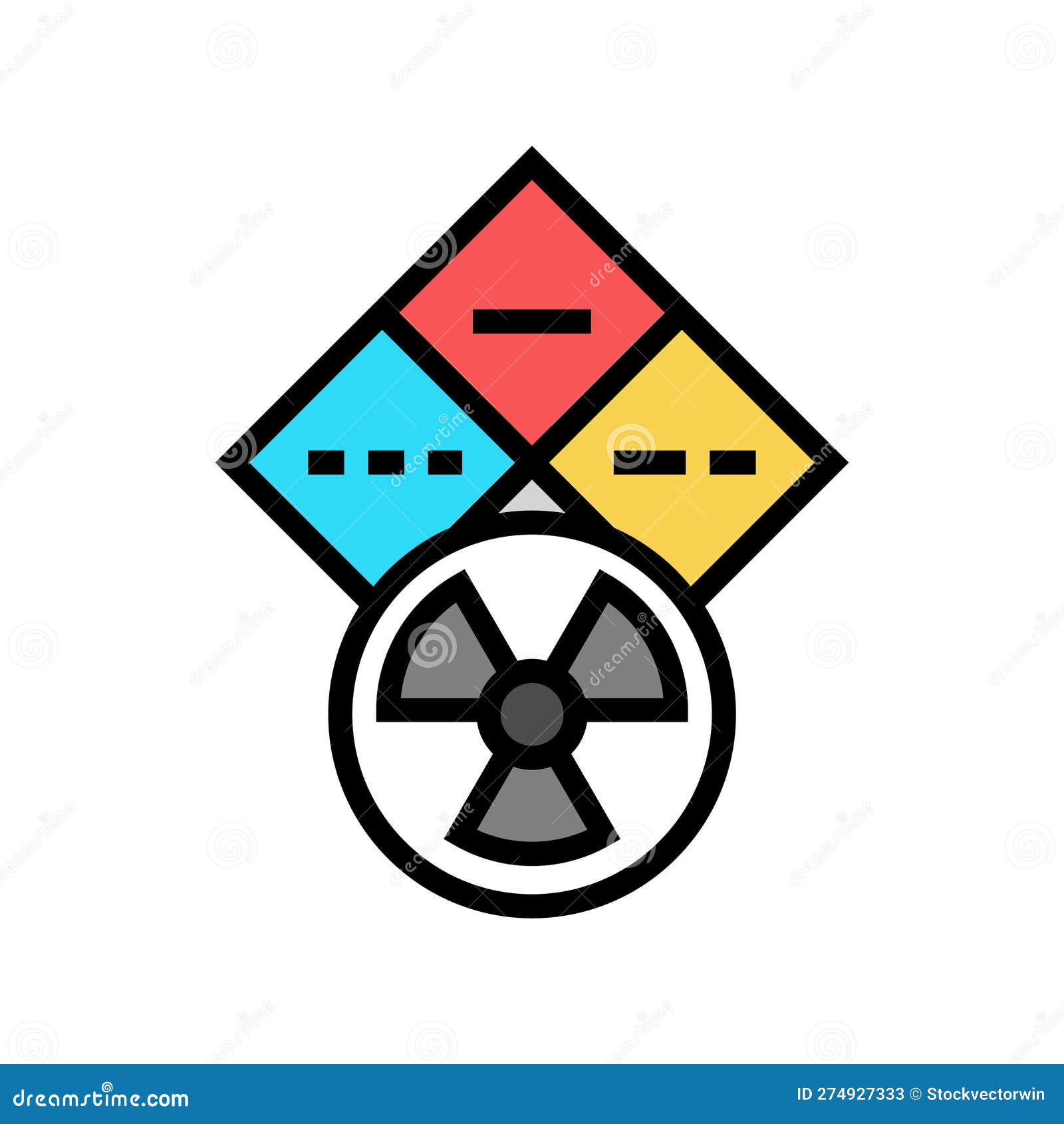 Hazardous Materials Tool Work Color Icon Vector Illustration Stock ...