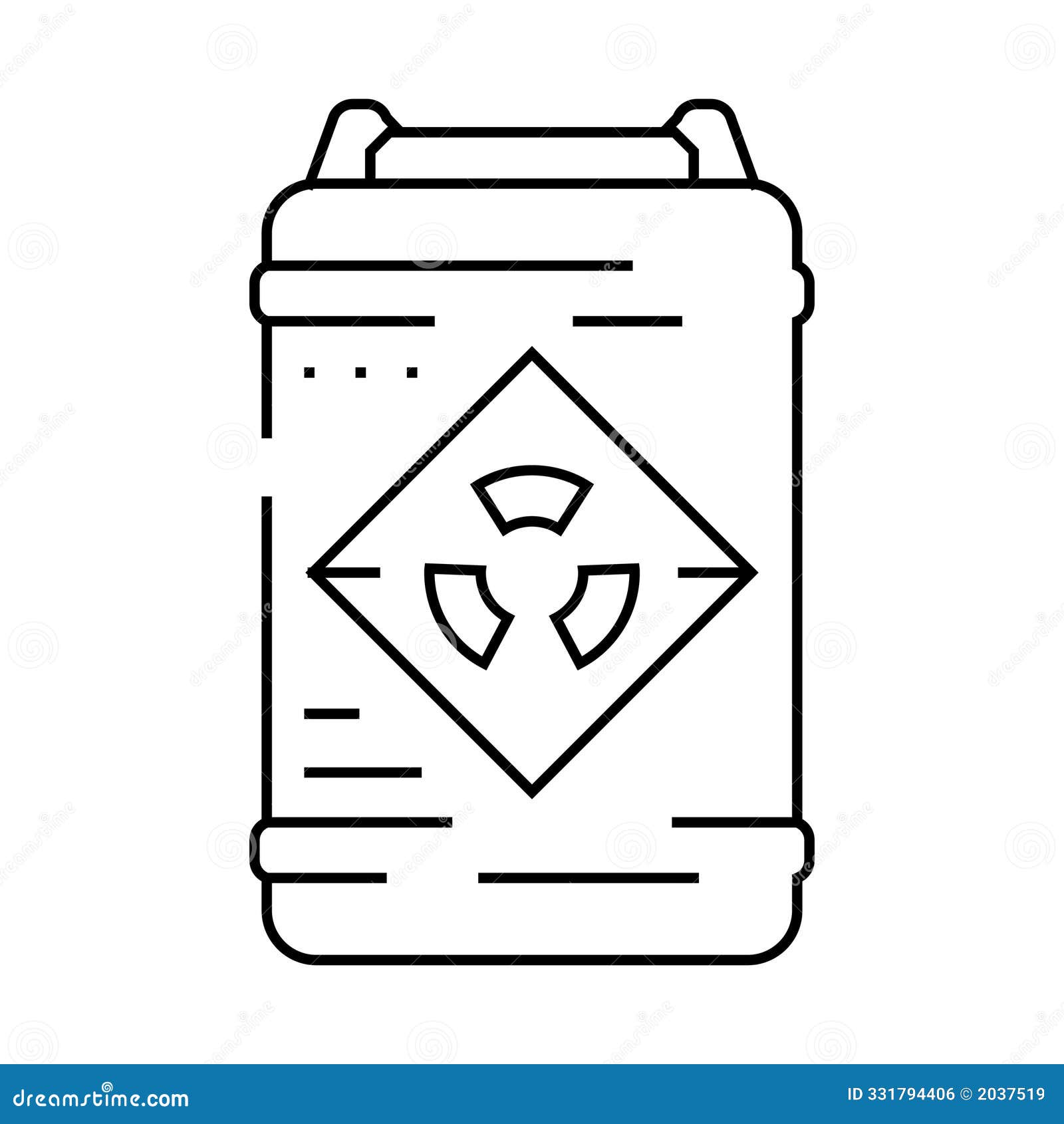 Hazardous Materials Warning Sign Vector Illustration | CartoonDealer ...