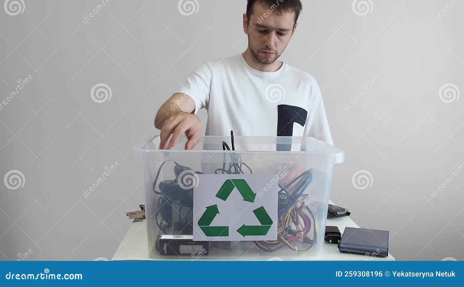 Hazardous and Sorting E-Waste Recycling Stock Footage - Video of scrap ...