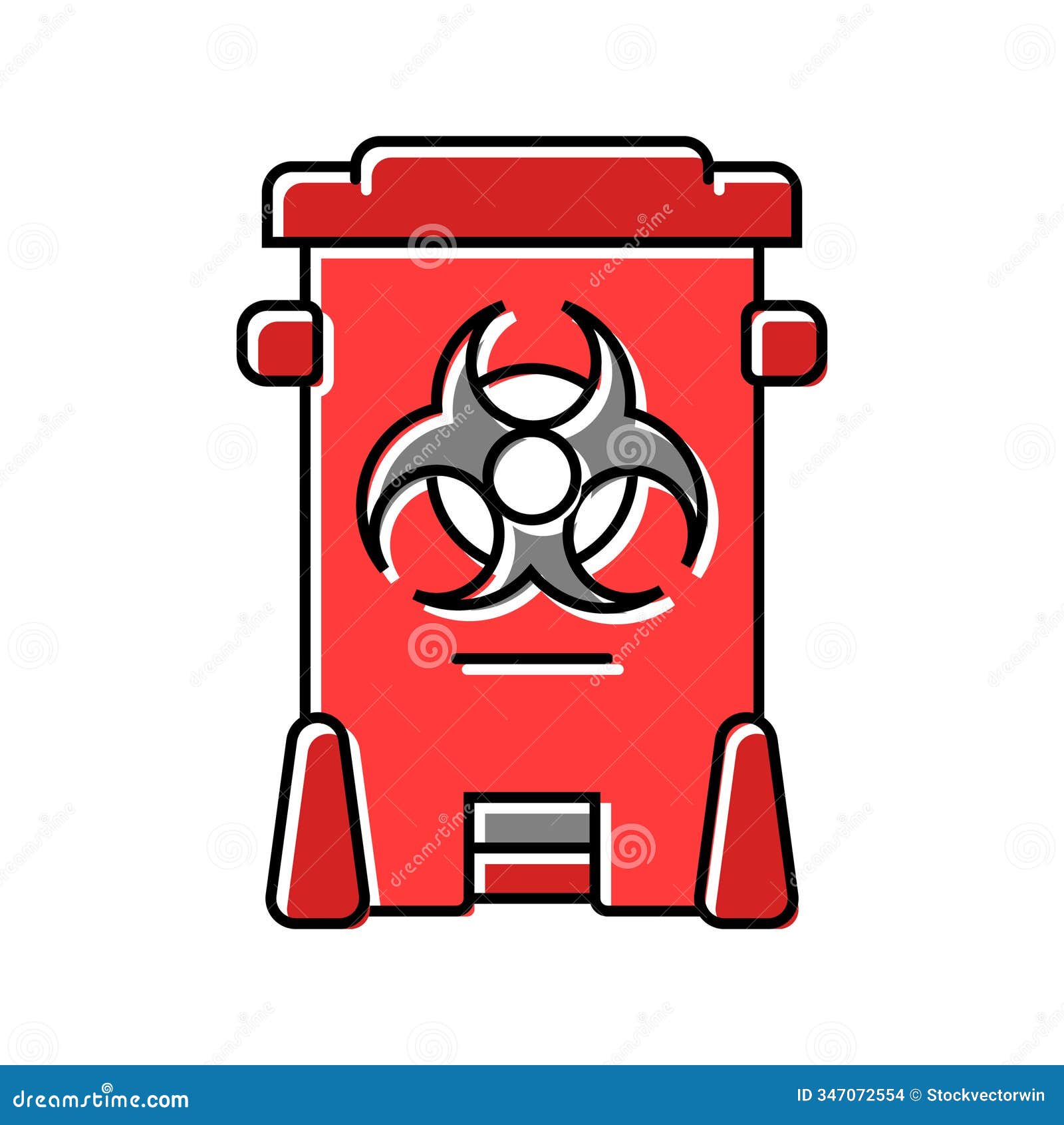 Hazardous Waste Sorting Color Icon Vector Illustration Stock ... Hazardous Waste Sorting Color Icon Vector Illustration Stock ...