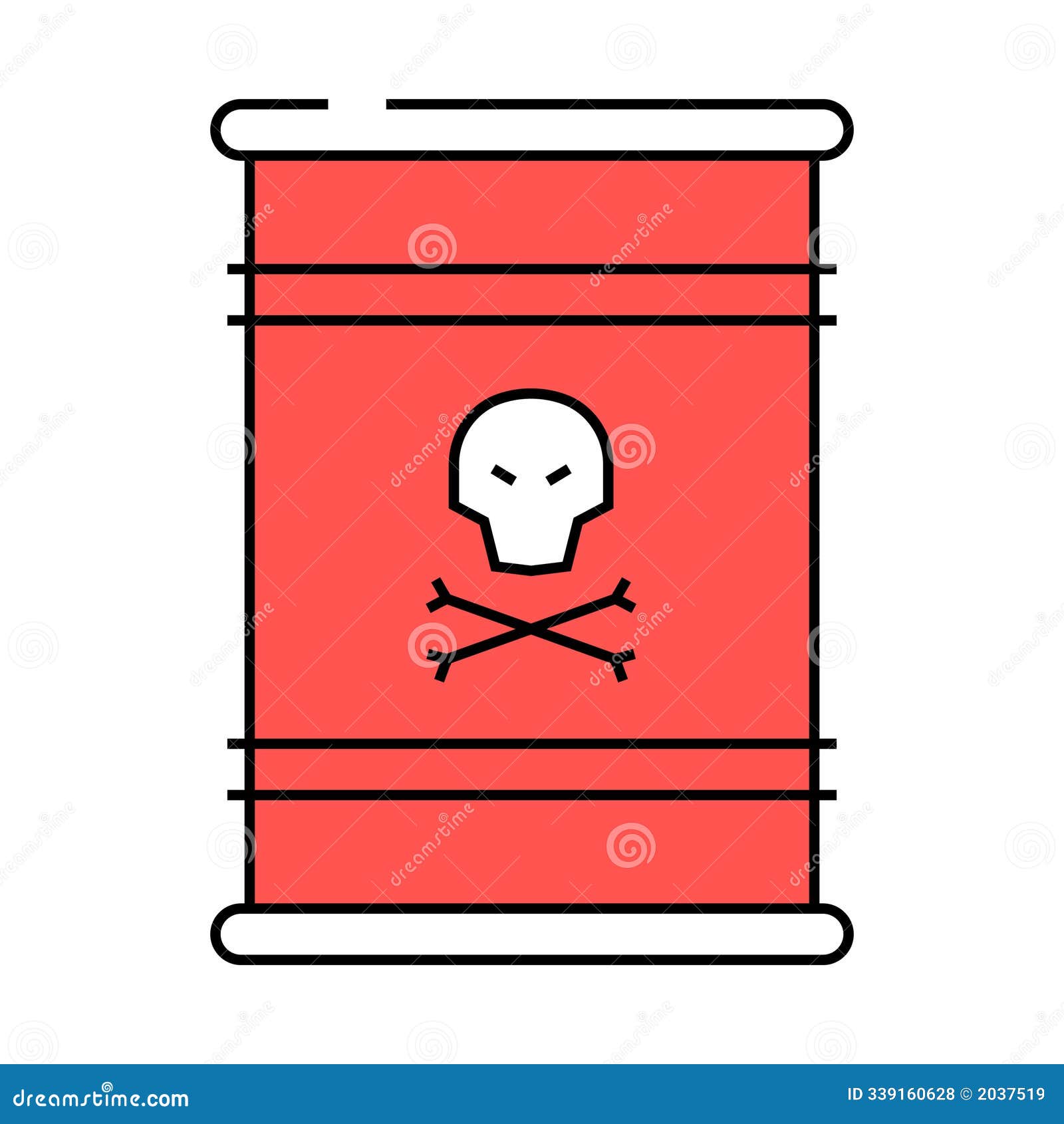 Hazardous Waste Sorting Icon Color Illustration Stock Vector ... Hazardous Waste Sorting Icon Color Illustration Stock Vector ...