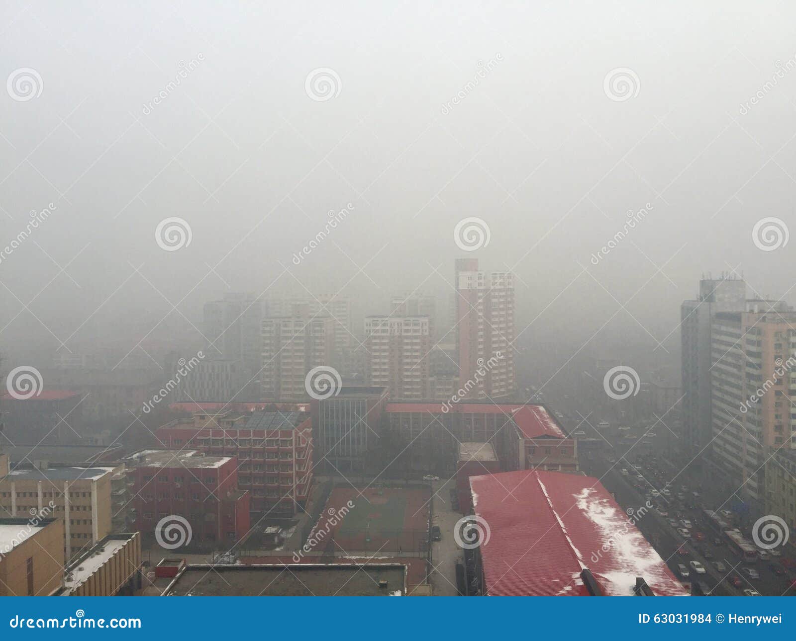 Haze over Beijing city editorial stock image. Image of haze - 63031984