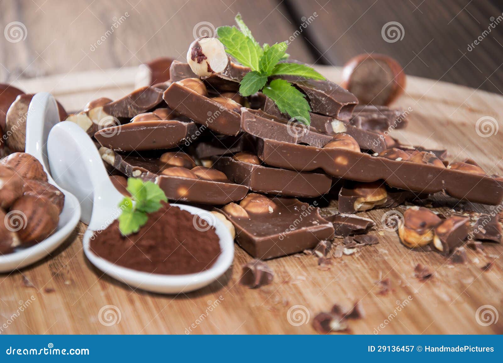 Hazelnut Chocolate stock image. Image of food, sweet - 29136457