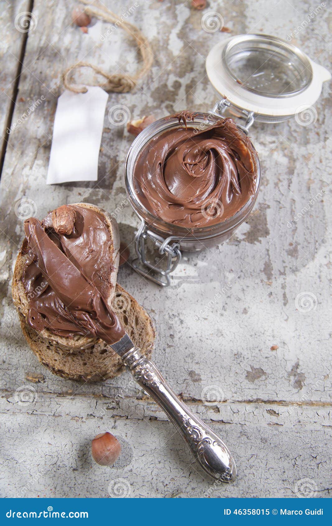 Hazelnut cream stock image. Image of brown, food, dessert - 46358015