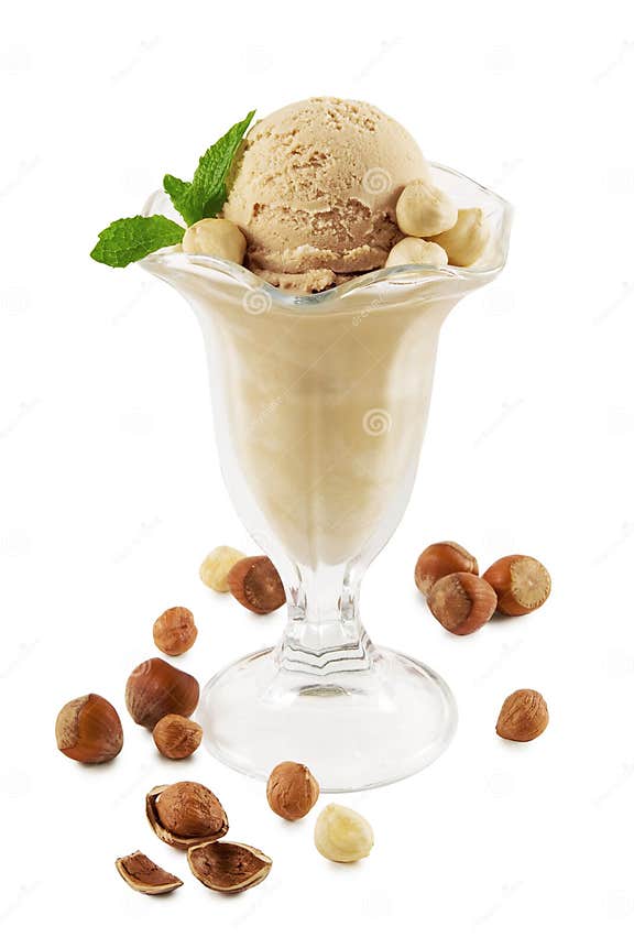 Hazelnut ice cream stock image. Image of hazelnut, cream - 2741239