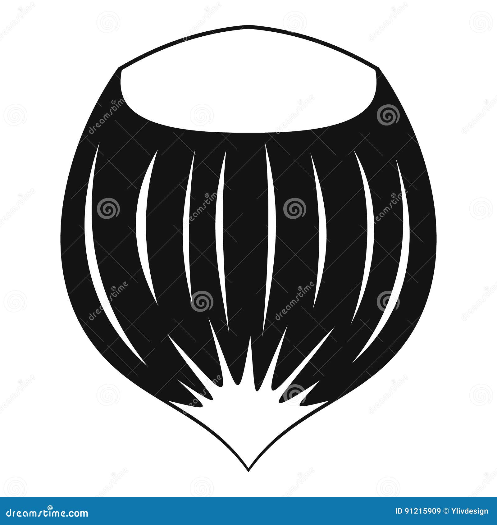 Hazelnut Icon, Simple Style Stock Vector - Illustration of healthy ...