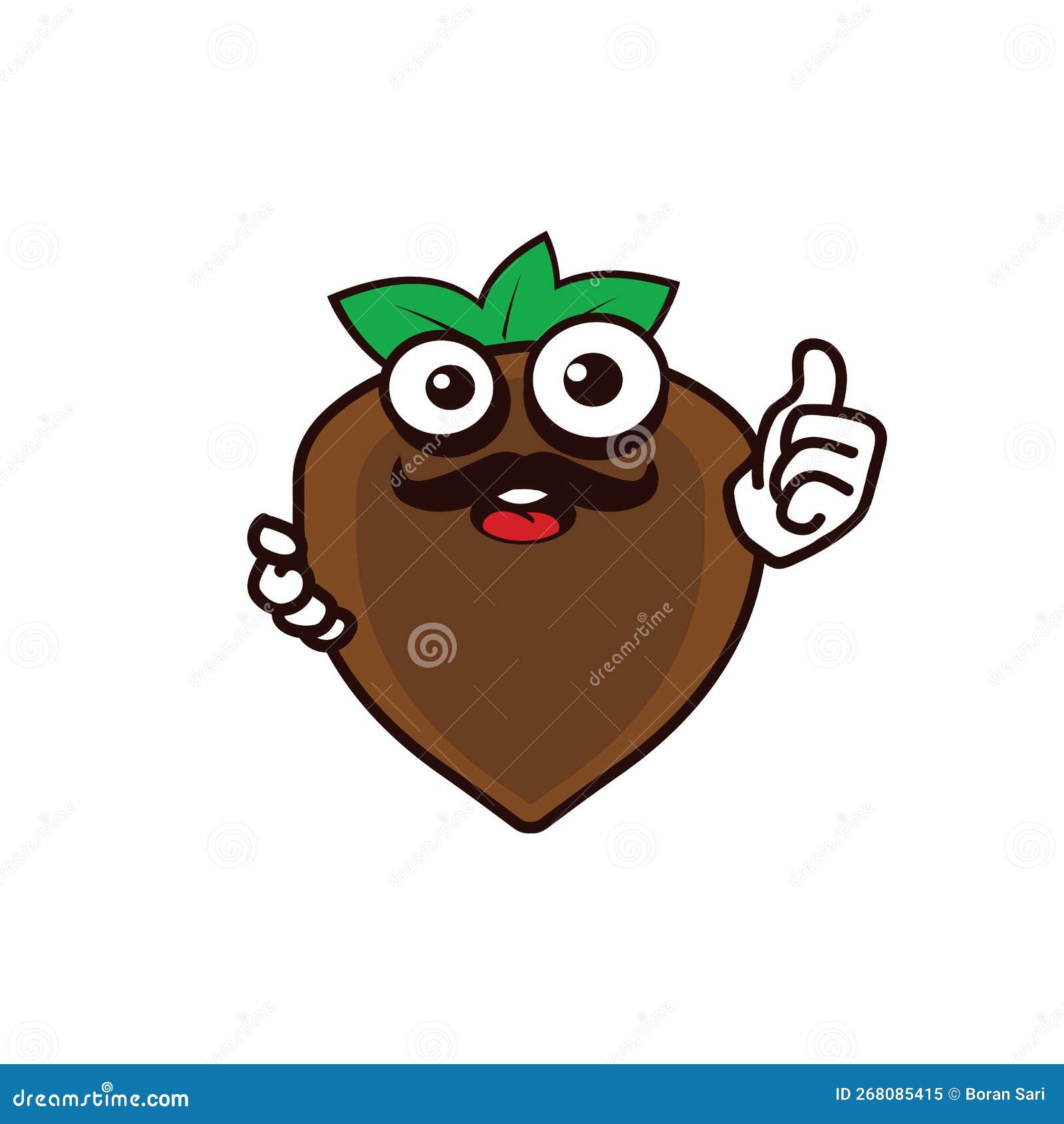 Hazel Nut Mascot Brand, Symbol, Design, Graphic, Minimalist.logo Stock ...