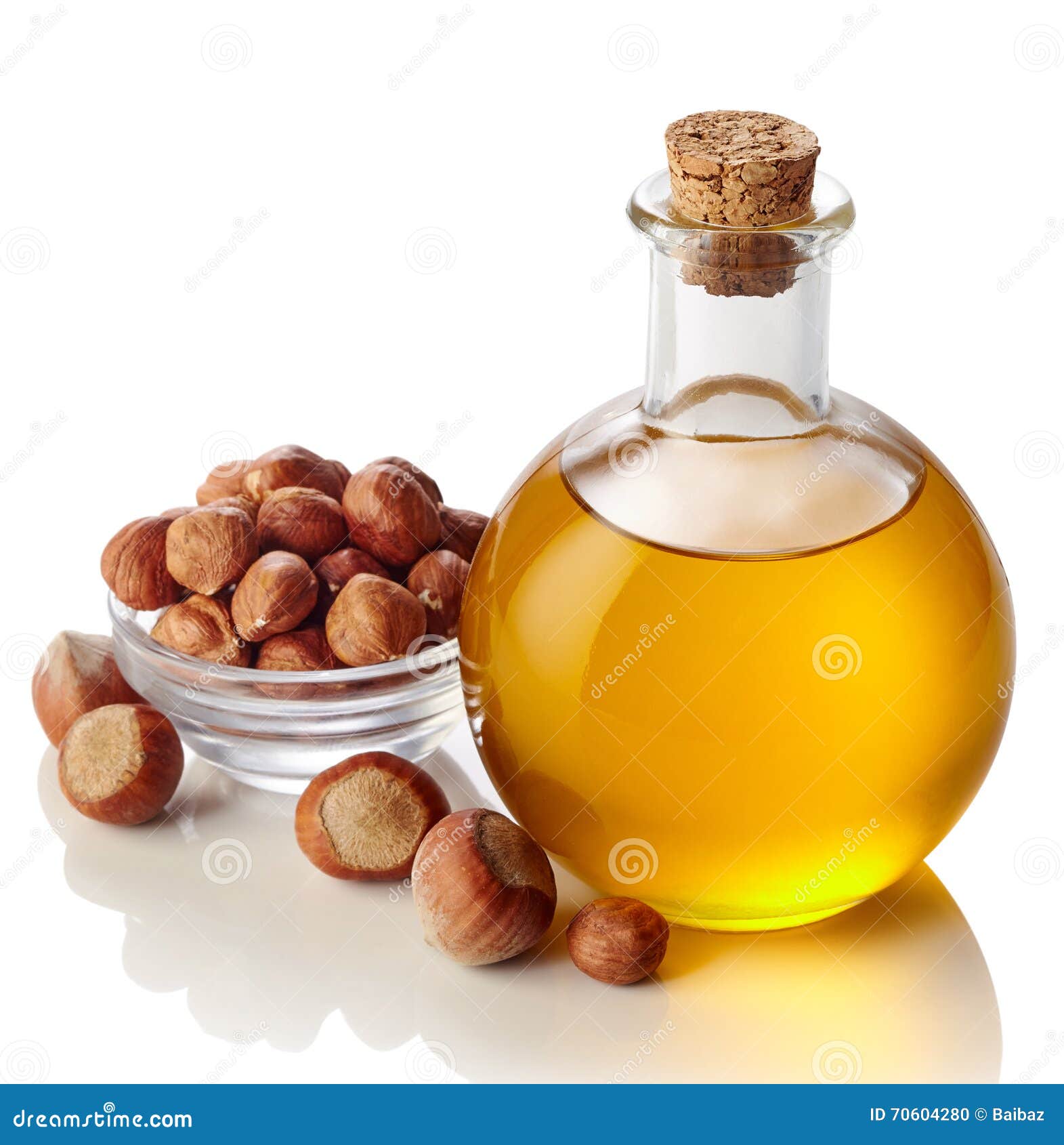 Hazelnut oil and hazelnuts stock photo. Image of organic - 70604280