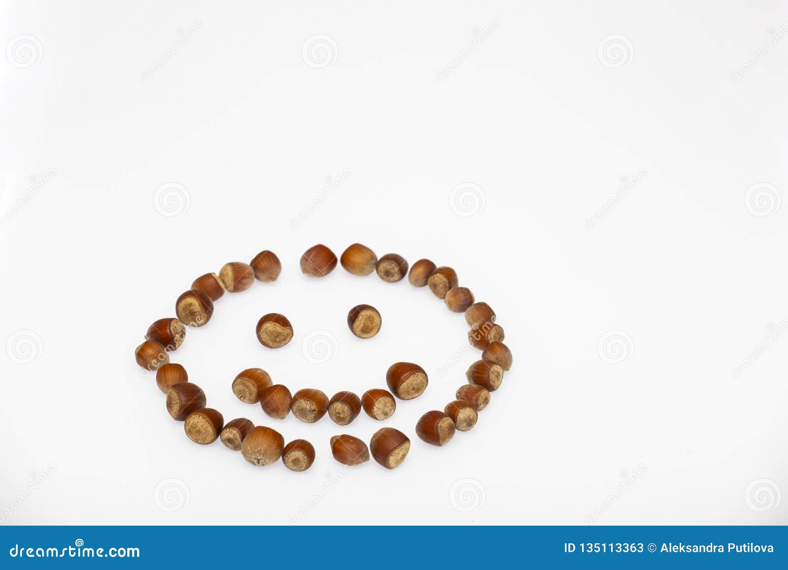 Hazelnut Pattern, Face, Smiley, Mug, Nuts Stock Image - Image of food ...