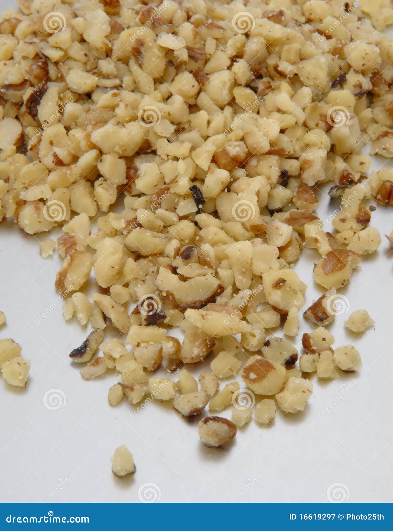 Hazelnut pieces stock image. Image of plant, appetizer - 16619297