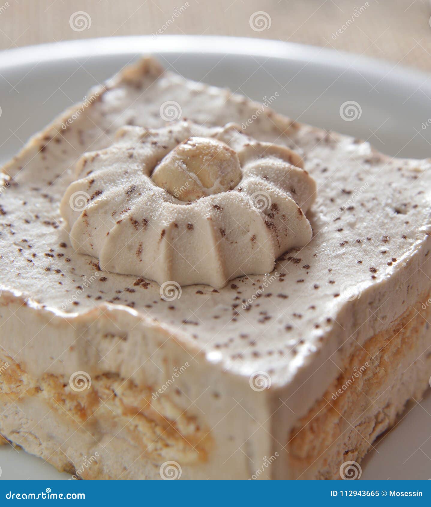Hazelnut Semifreddo Cake stock image. Image of crunch - 112943665