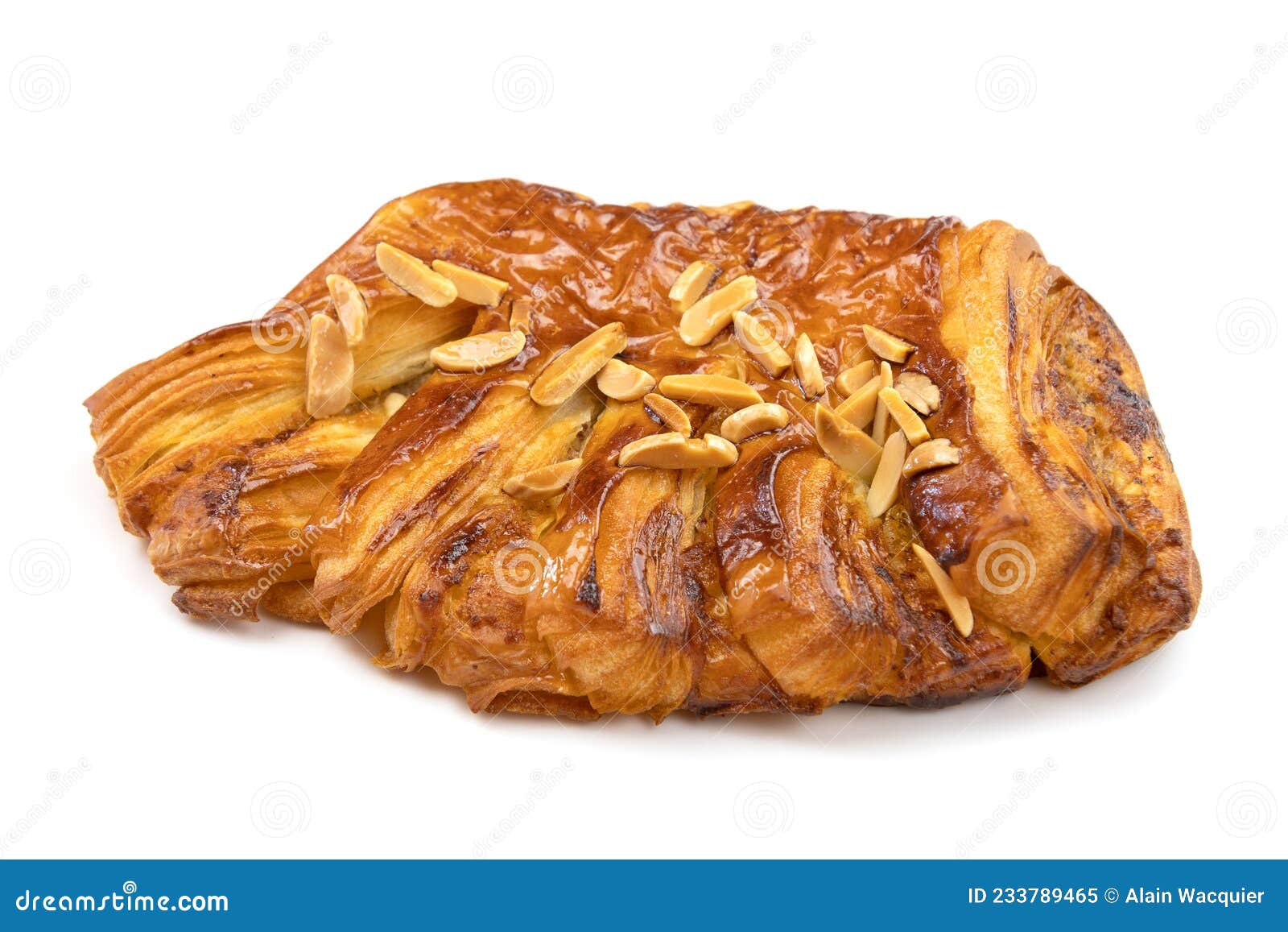 Hazelnut and Walnut Puff Pastry Isolated on a White Background Stock ...