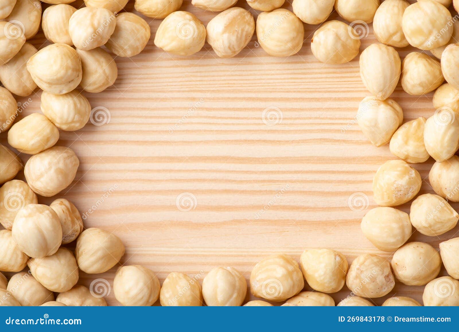 Hazelnuts frame background stock photo. Image of fresh - 269843178