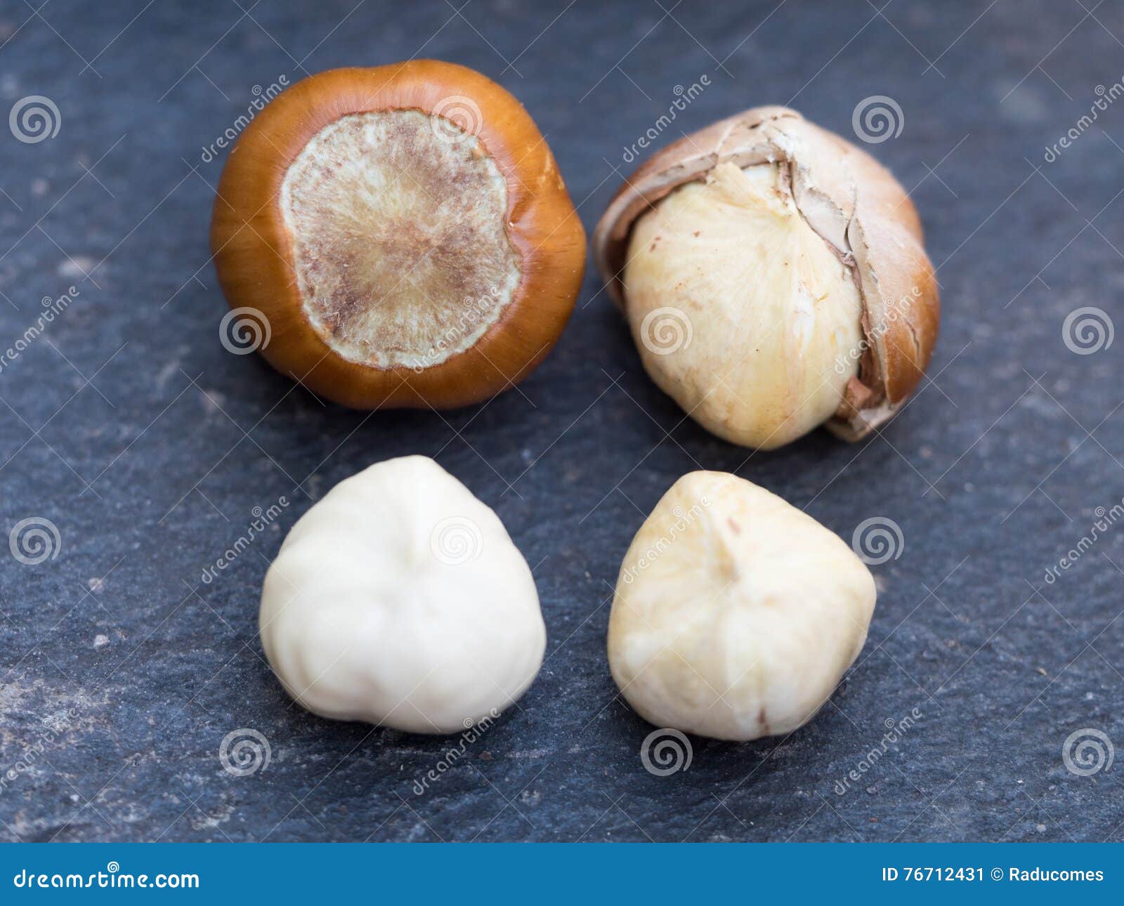 Hazelnuts Hard Shell To Kernel Concept Stock Image - Image of close ...