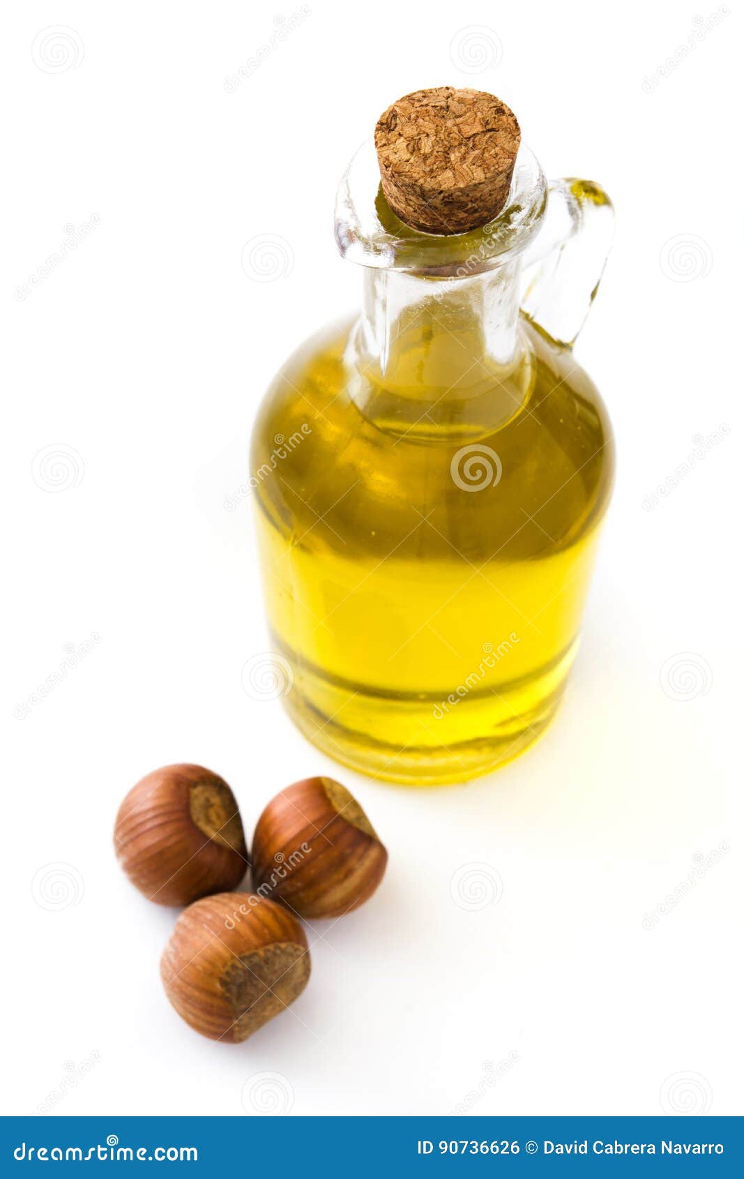 Hazelnuts Oil Isolated on White Background Stock Photo - Image of ...