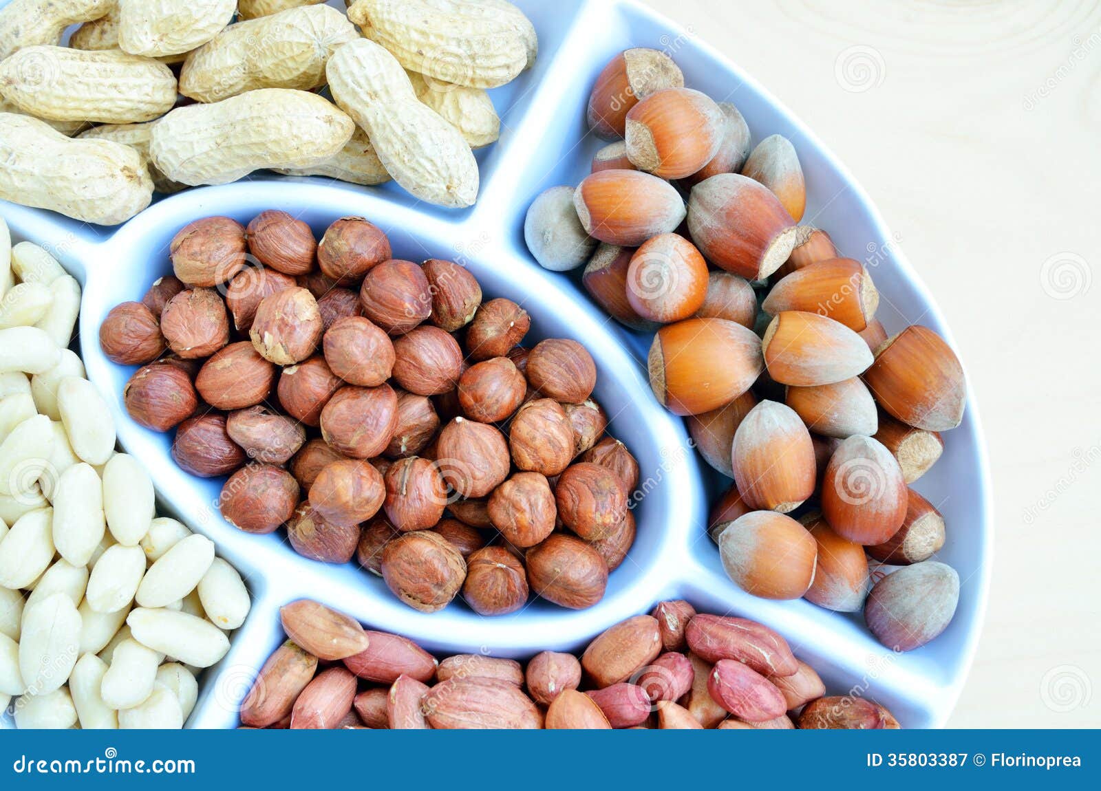 Hazelnuts and peanuts stock image. Image of cereal, coated - 35803387