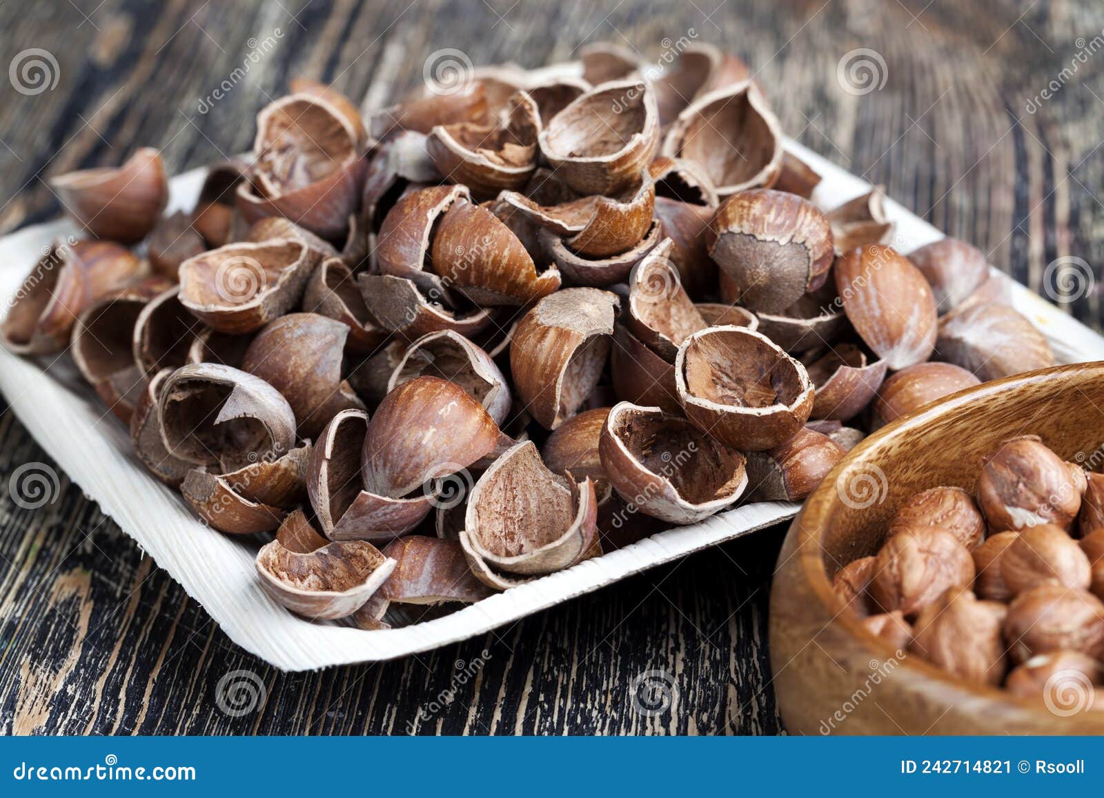 Hazelnuts Peeled from the Shell Stock Image - Image of seed, hazel ...