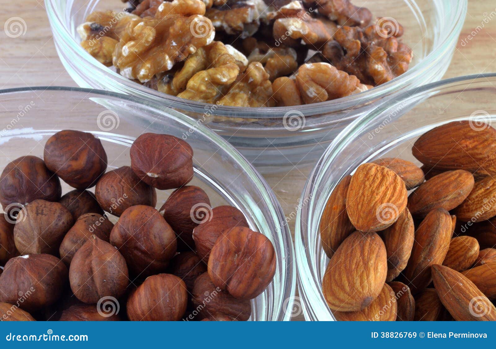 Hazelnuts, Walnuts and Almonds Stock Image - Image of nature, removes ...