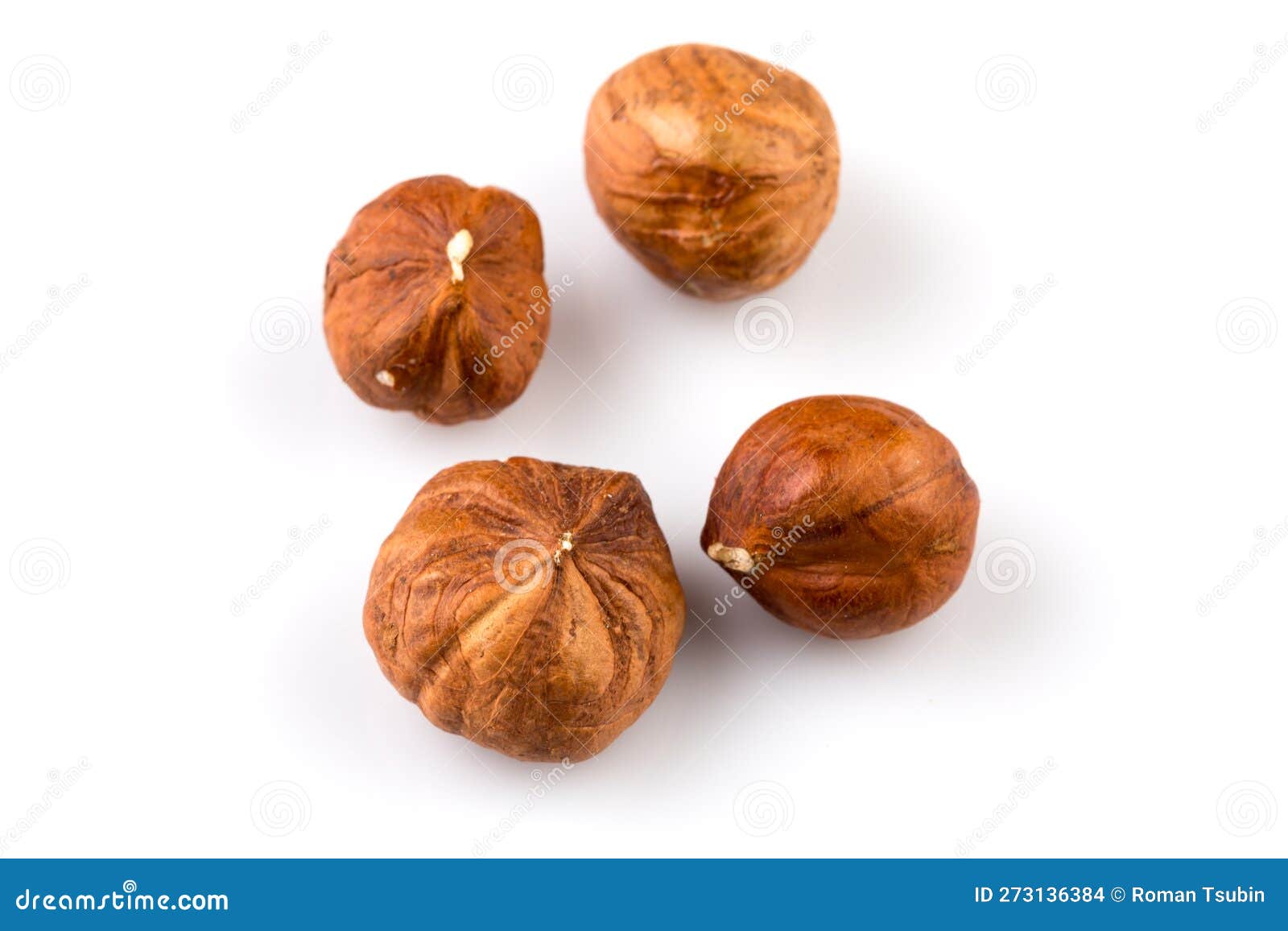 Hazelnuts on the White Background Stock Photo - Image of object ...