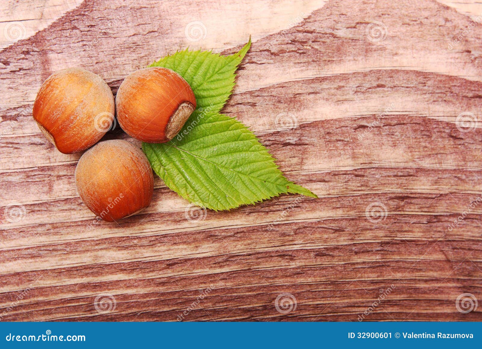 Hazelnuts on Wooden Background. Stock Image - Image of autumn, healthy ...