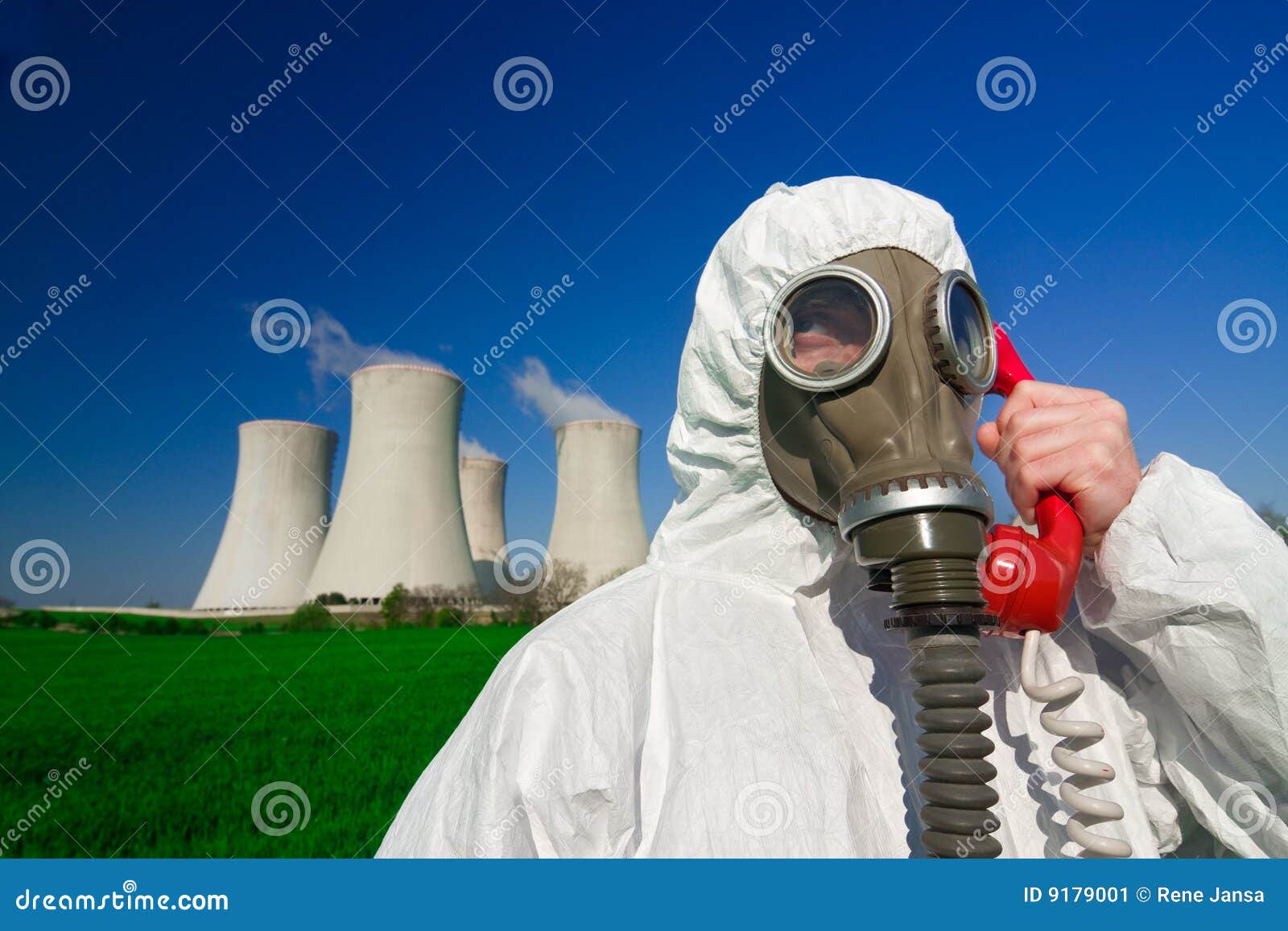 Hazmat Man At Nuclear Station Royalty-Free Stock Photo | CartoonDealer ...
