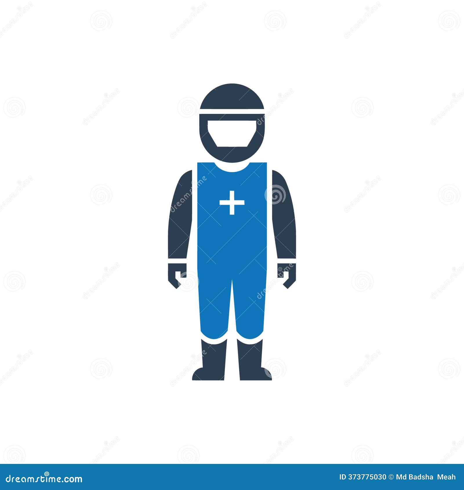 Hazmat Worker In A Blue Suit Stock Image | CartoonDealer.com #325139239