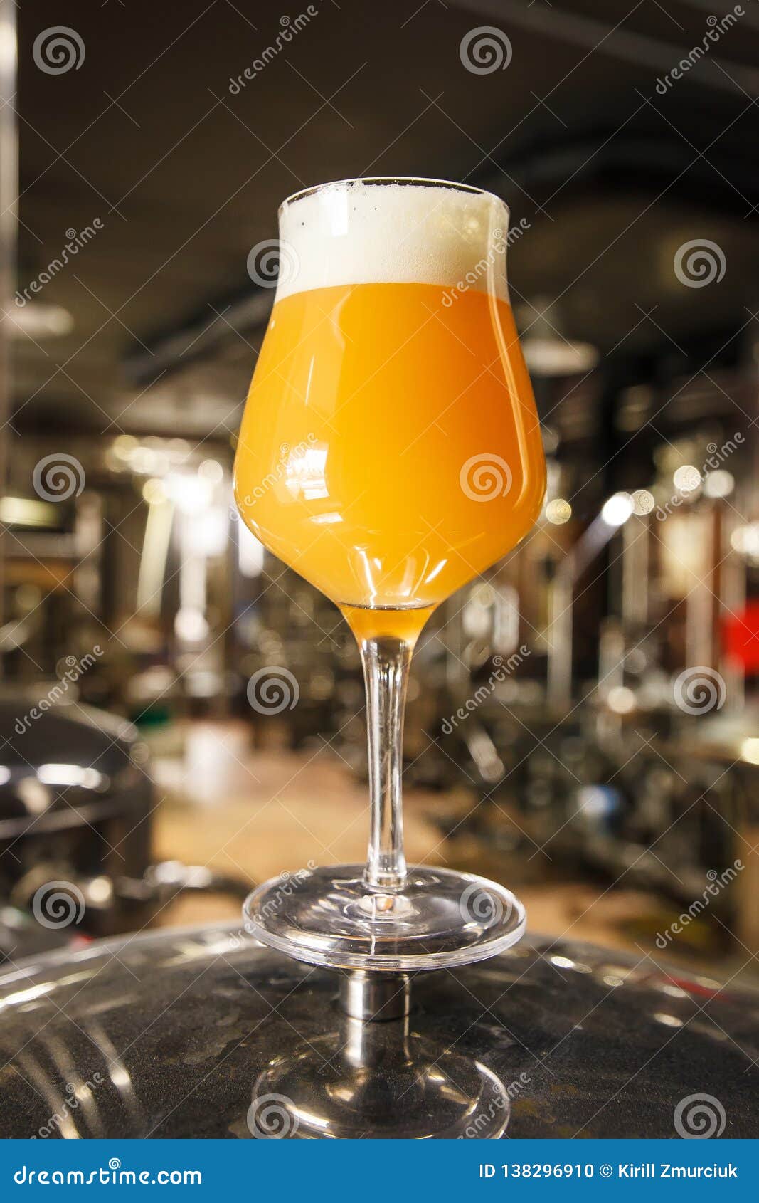 Hazy IPA Beer at the Brewery Stock Photo - Image of industrial, alcohol ...