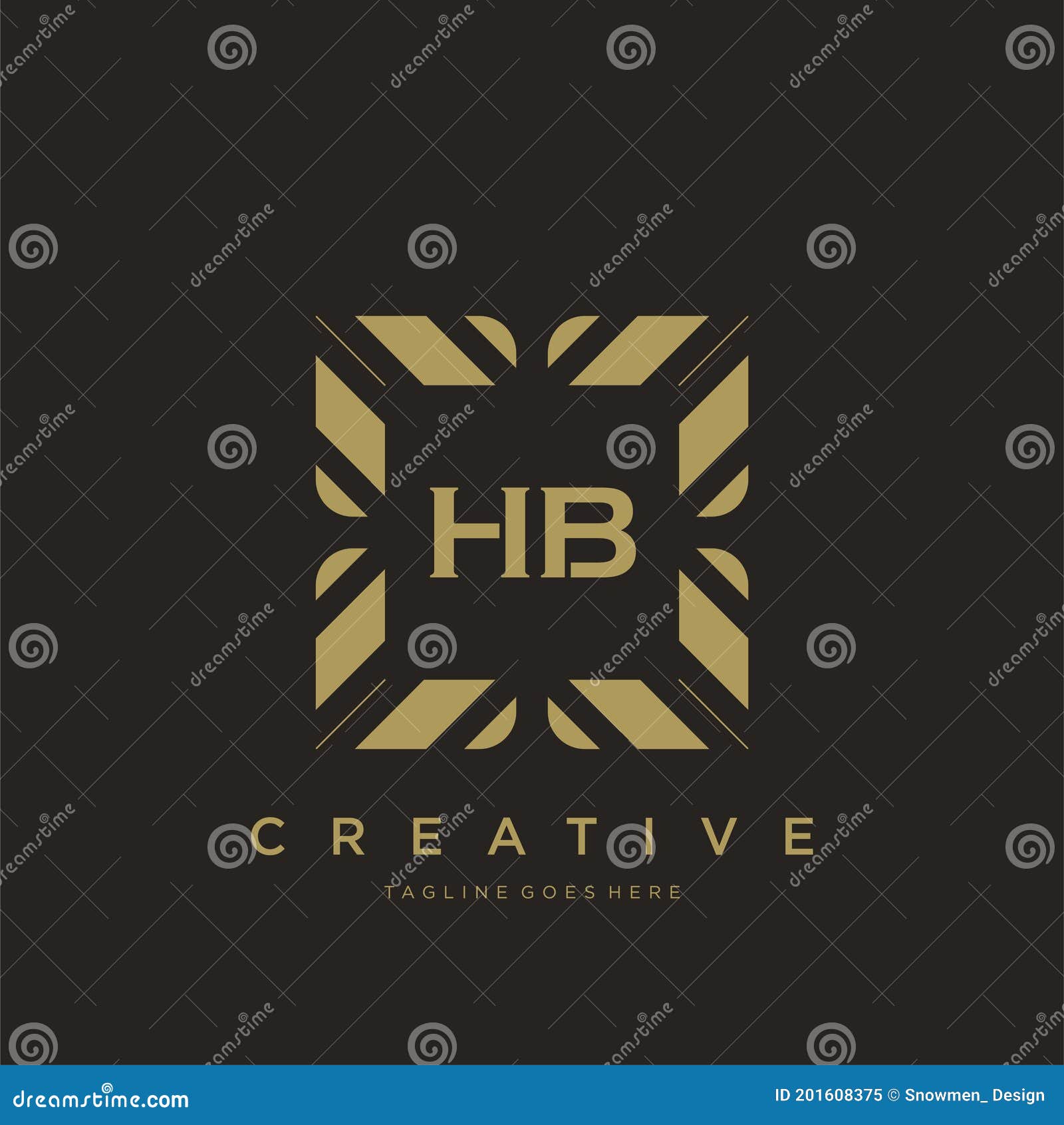 HB Initial Letter Luxury Ornament Monogram Logo Template Vector Stock ...