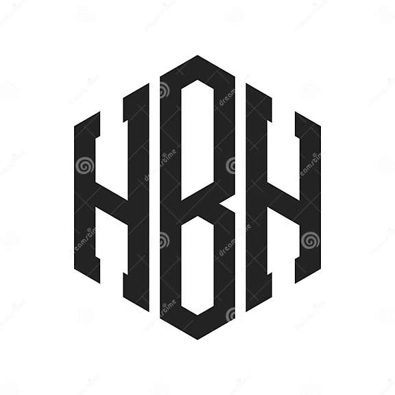 HBH Logo Design. Initial Letter HBH Monogram Logo Using Hexagon Shape ...