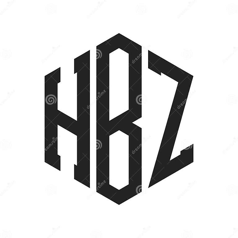 HBZ Logo Design. Initial Letter HBZ Monogram Logo Using Hexagon Shape ...