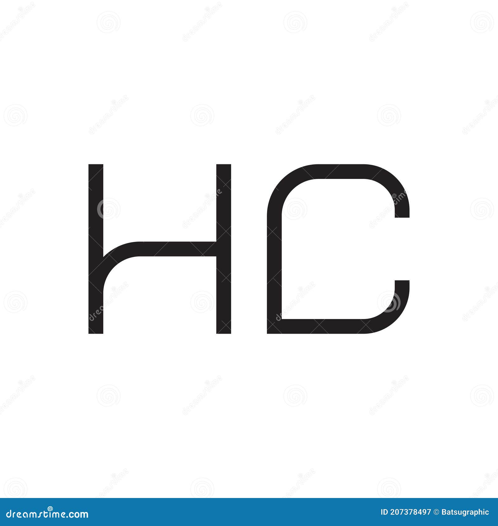 Hc Initial Letter Vector Logo Icon Stock Vector - Illustration of ...