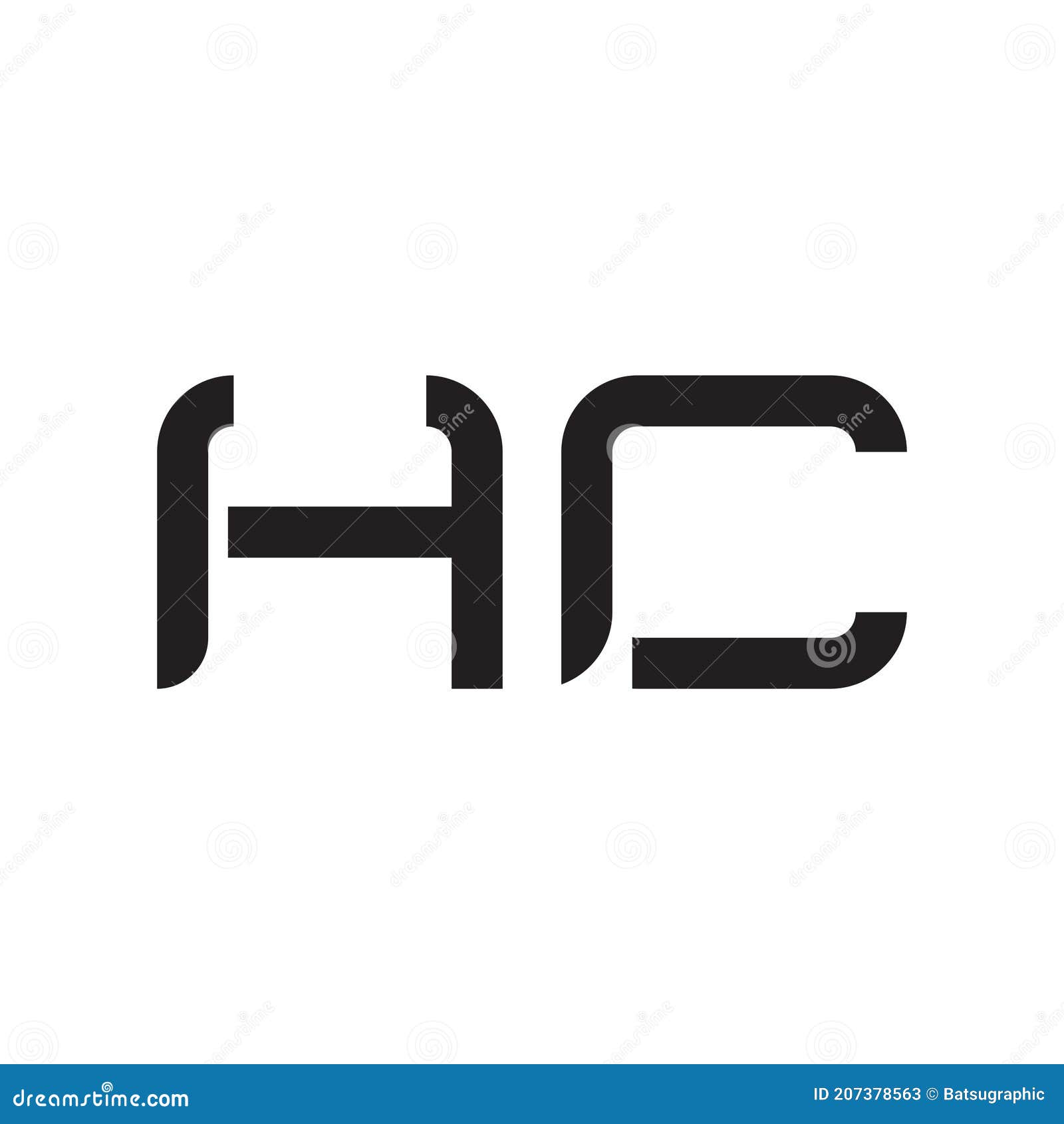 Hc Initial Letter Vector Logo Icon Stock Vector - Illustration of ...