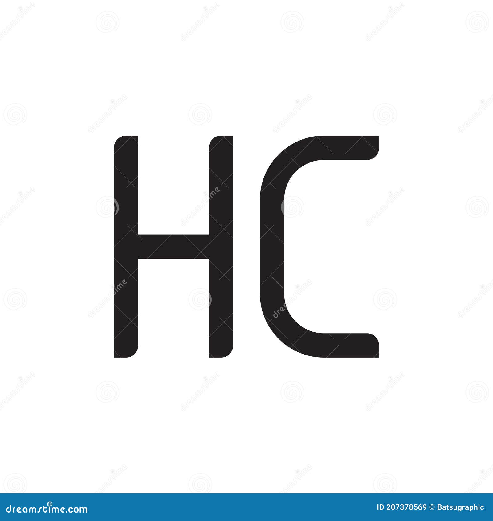 Hc Initial Letter Vector Logo Icon Stock Vector - Illustration of ...